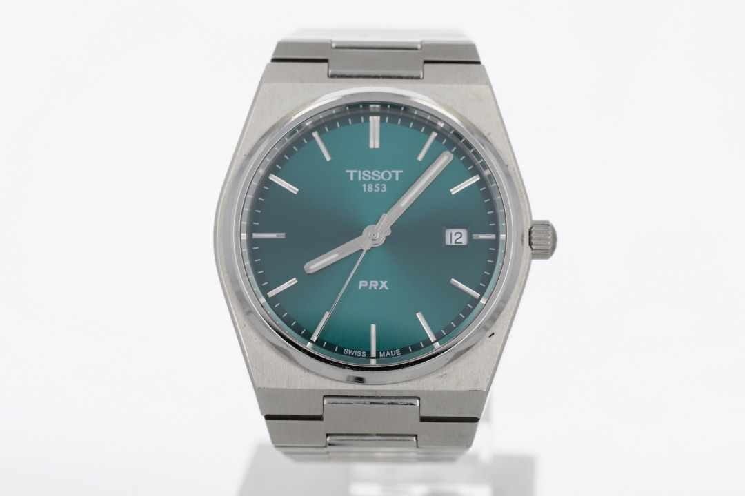 Tissot PRX Green Dial 40mm Quartz Stainless Steel Men's Wristwatch