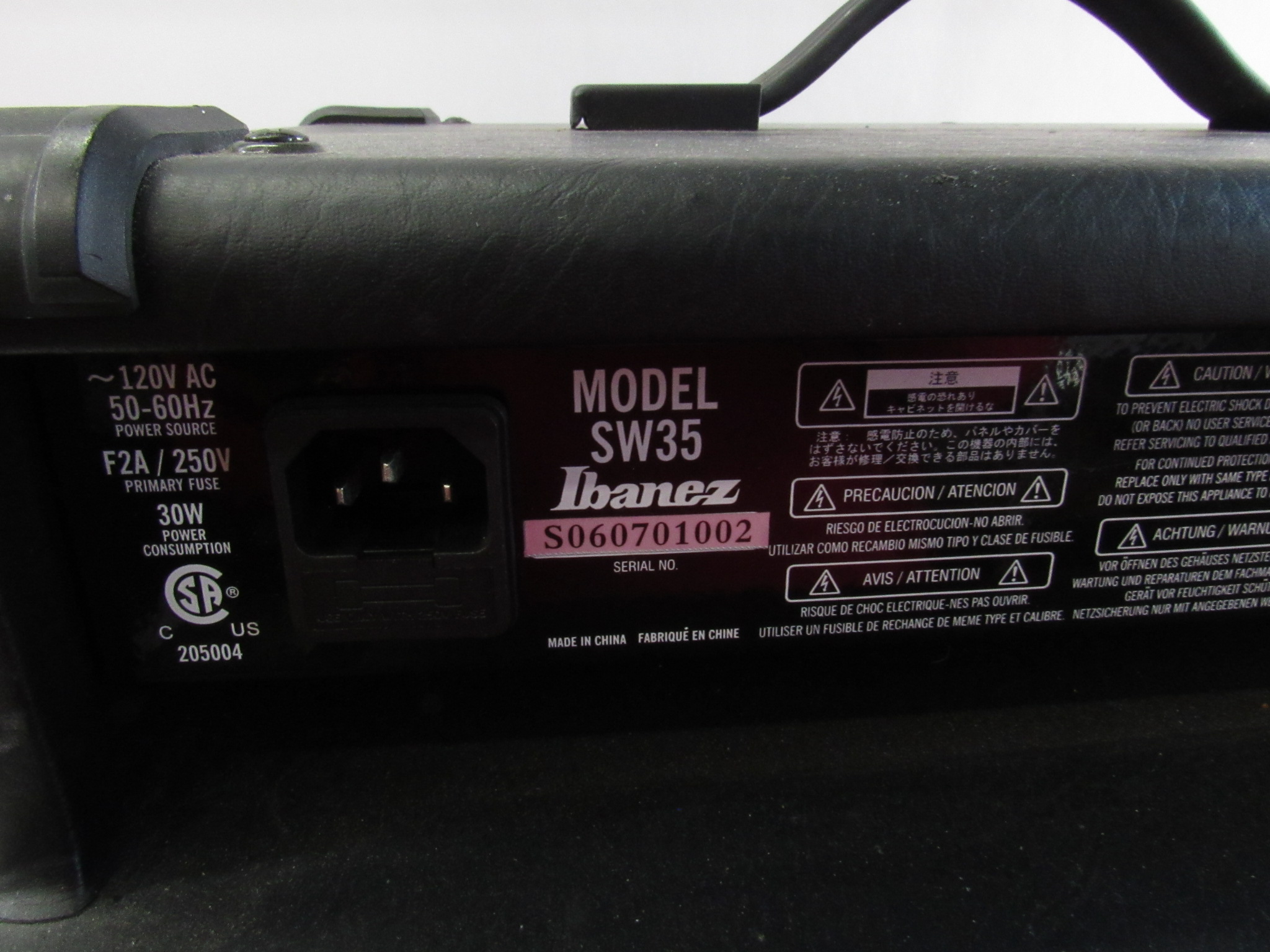 Ibanez SW35 Soundwave 35w 1x10" Bass Combo Amplifier