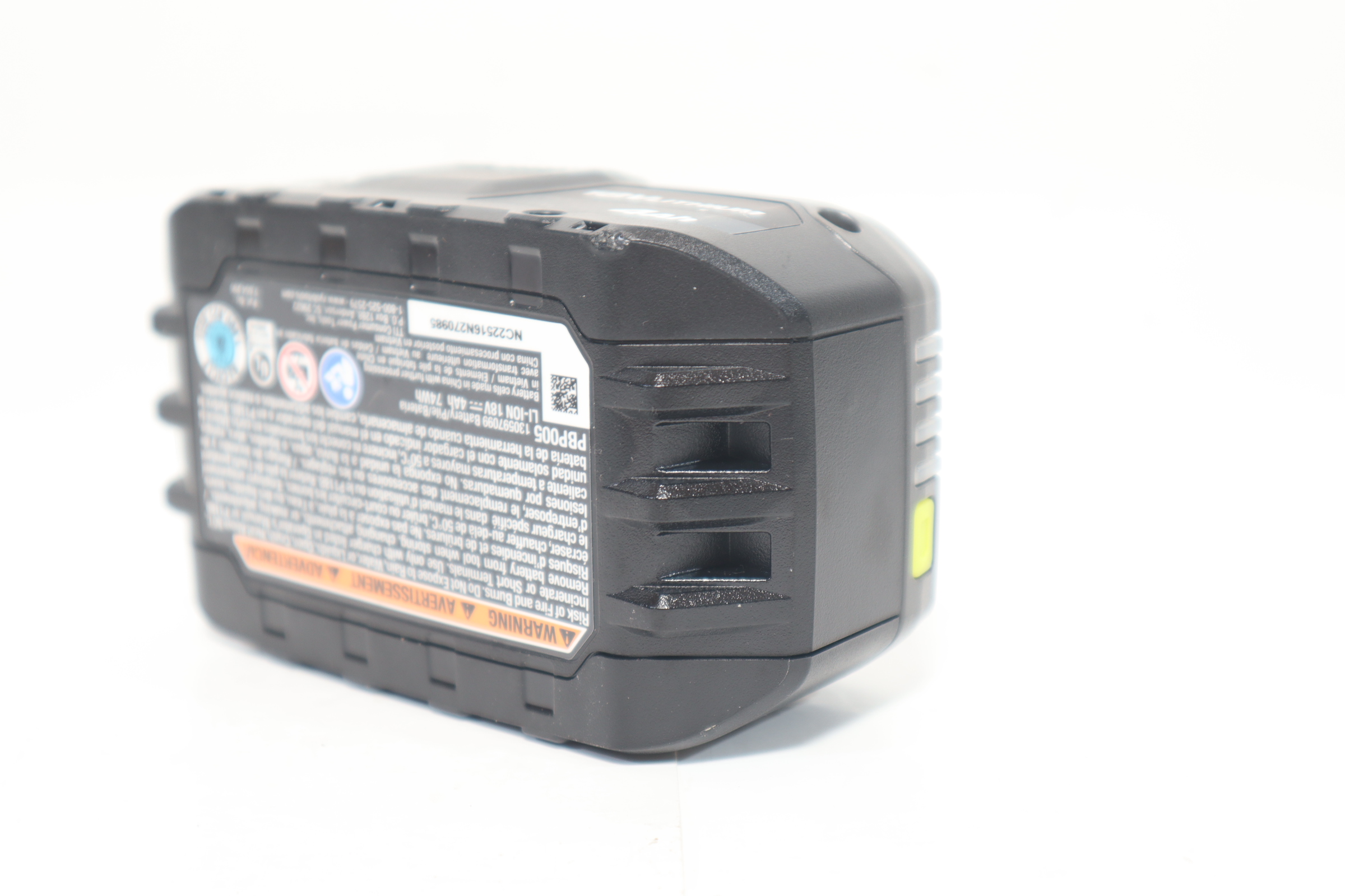 Ryobi PBP005 18V ONE+ 4AH Lithium Battery 0985 & PCG002 18V ONE+ ...