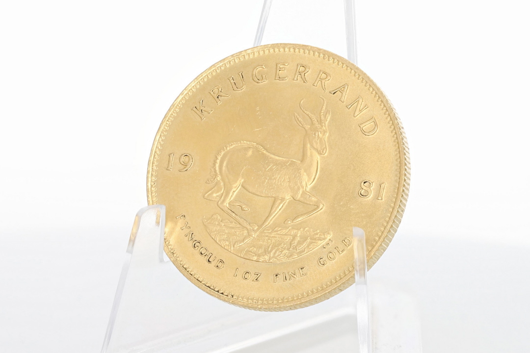 1981 South African Gold Krugerrand 1 oz. Fine Gold Coin Bullion