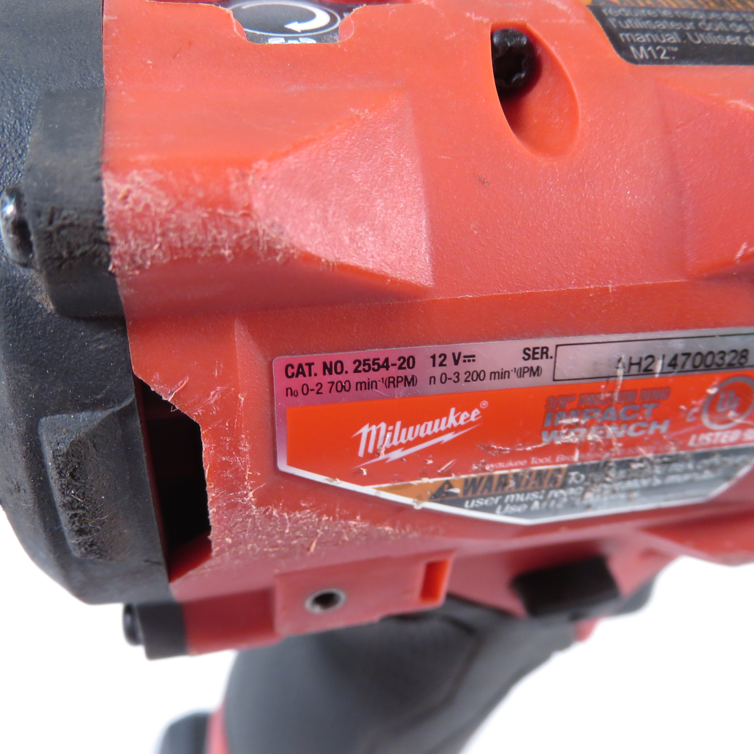 Milwaukee 2554-20 M12 FUEL Li-Ion Brushless Cordless Stubby 3/8" Impact ...