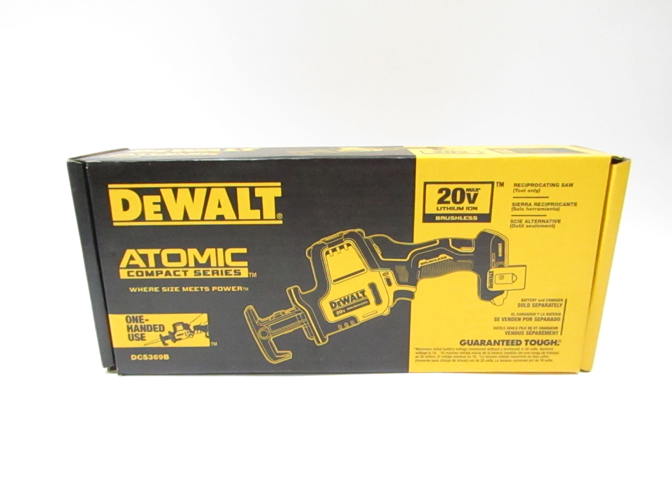 DeWALT DCS369B ATOMIC Compact Series 20V MAX Brushless Reciprocating ...