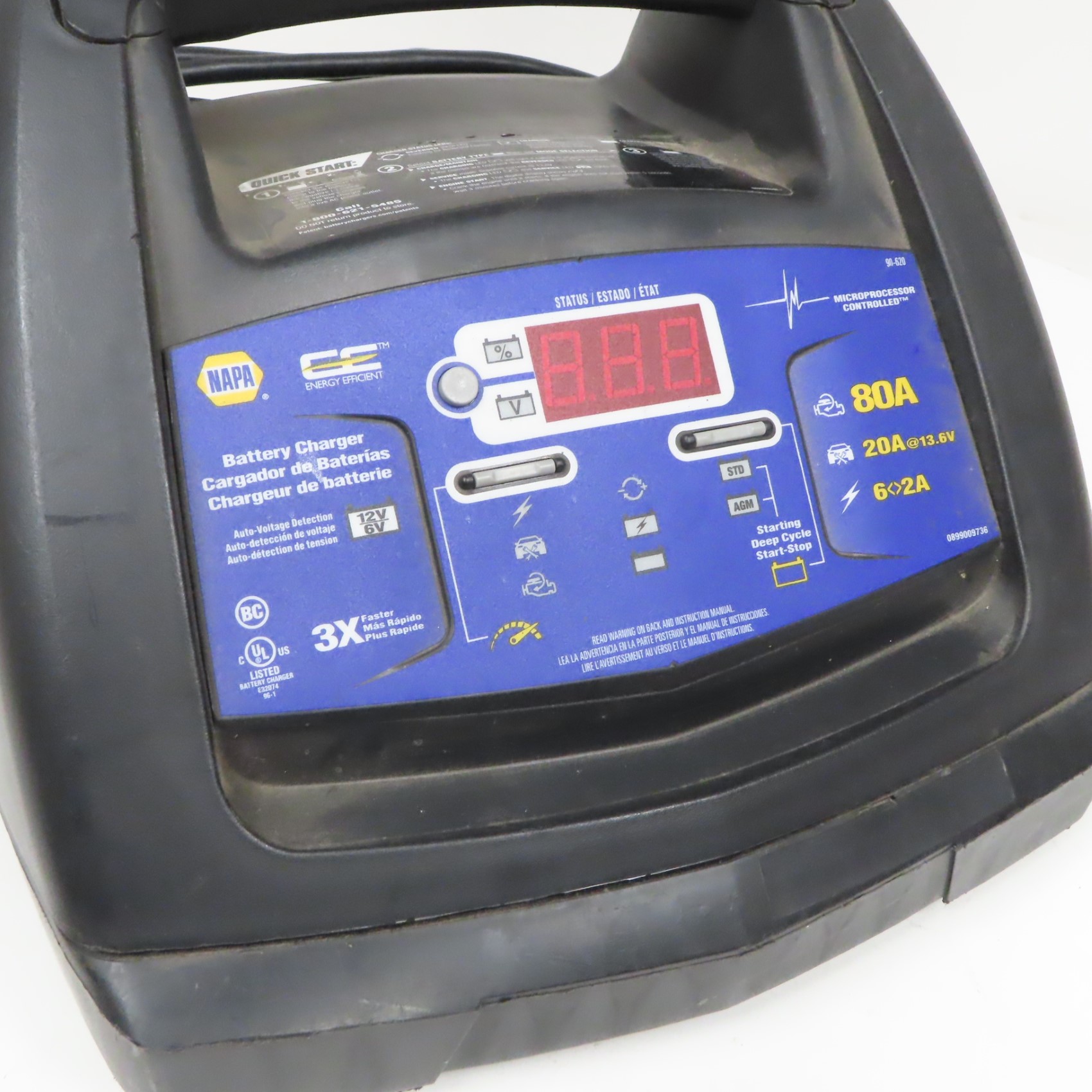 NAPA 90-620 12V Automatic Car Battery Starter/Charger (Local Pick-Up Only)