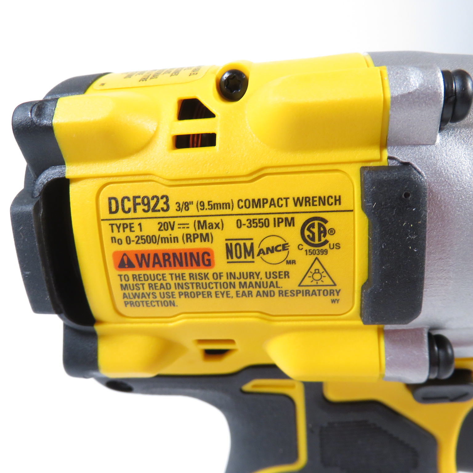 DEWALT DCF923 ATOMIC 20V MAX Cordless Brushless 3/8 in. Impact Wrench