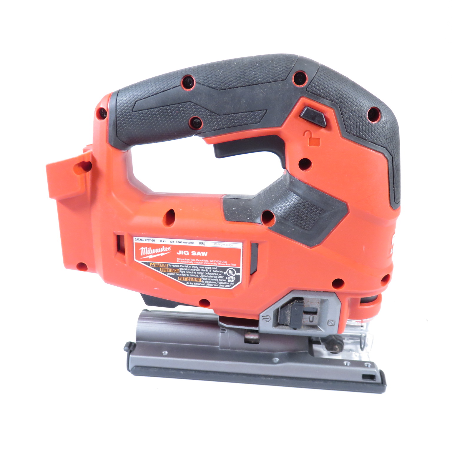 Milwaukee 2737-20 M18 FUEL 18-Volt Lithium-Ion Brushless Cordless Jig Saw