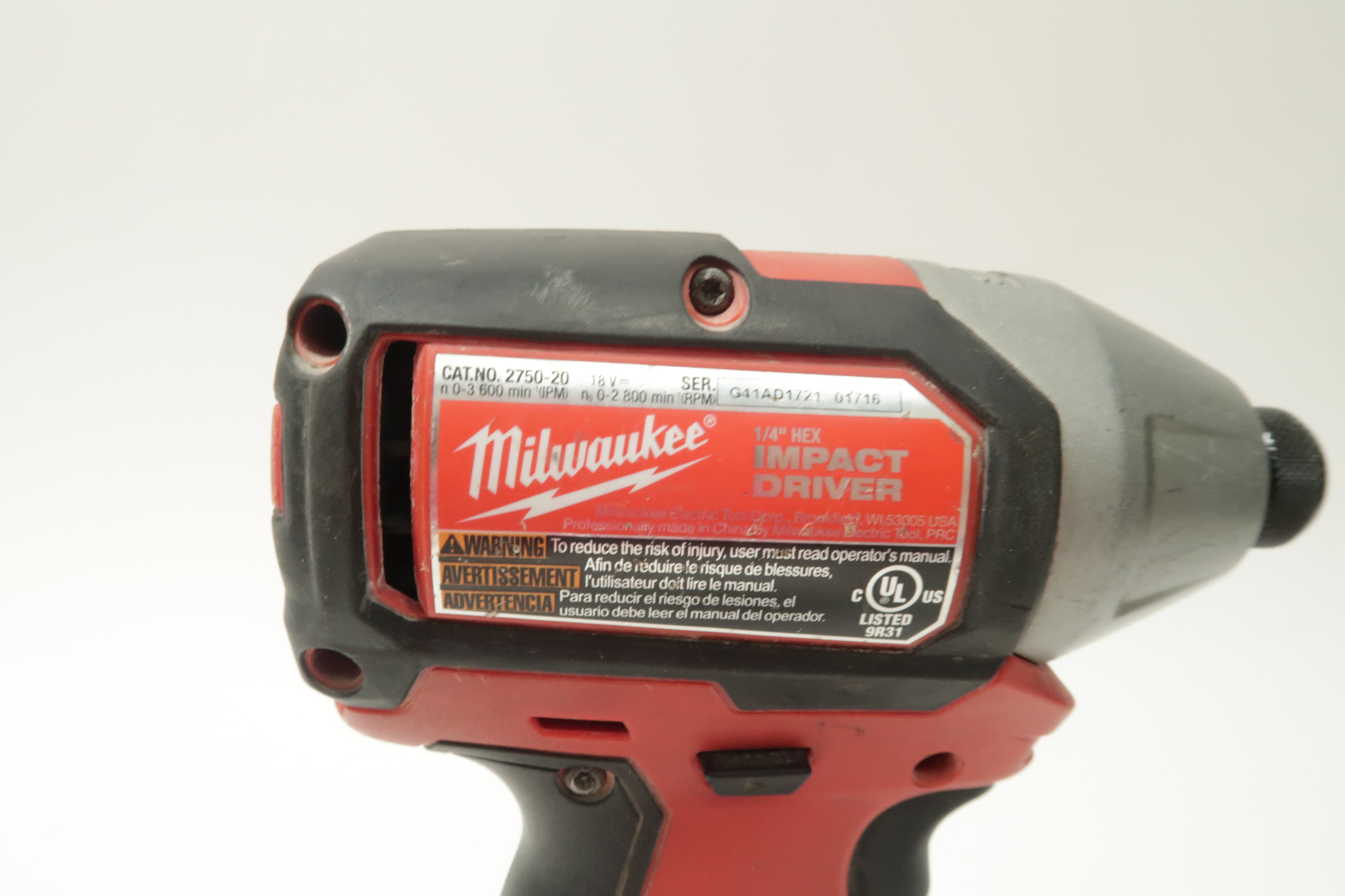 Milwaukee 2750-20 M18 18V Lithium-Ion Cordless 1/4 in. Hex 2-Speed ...