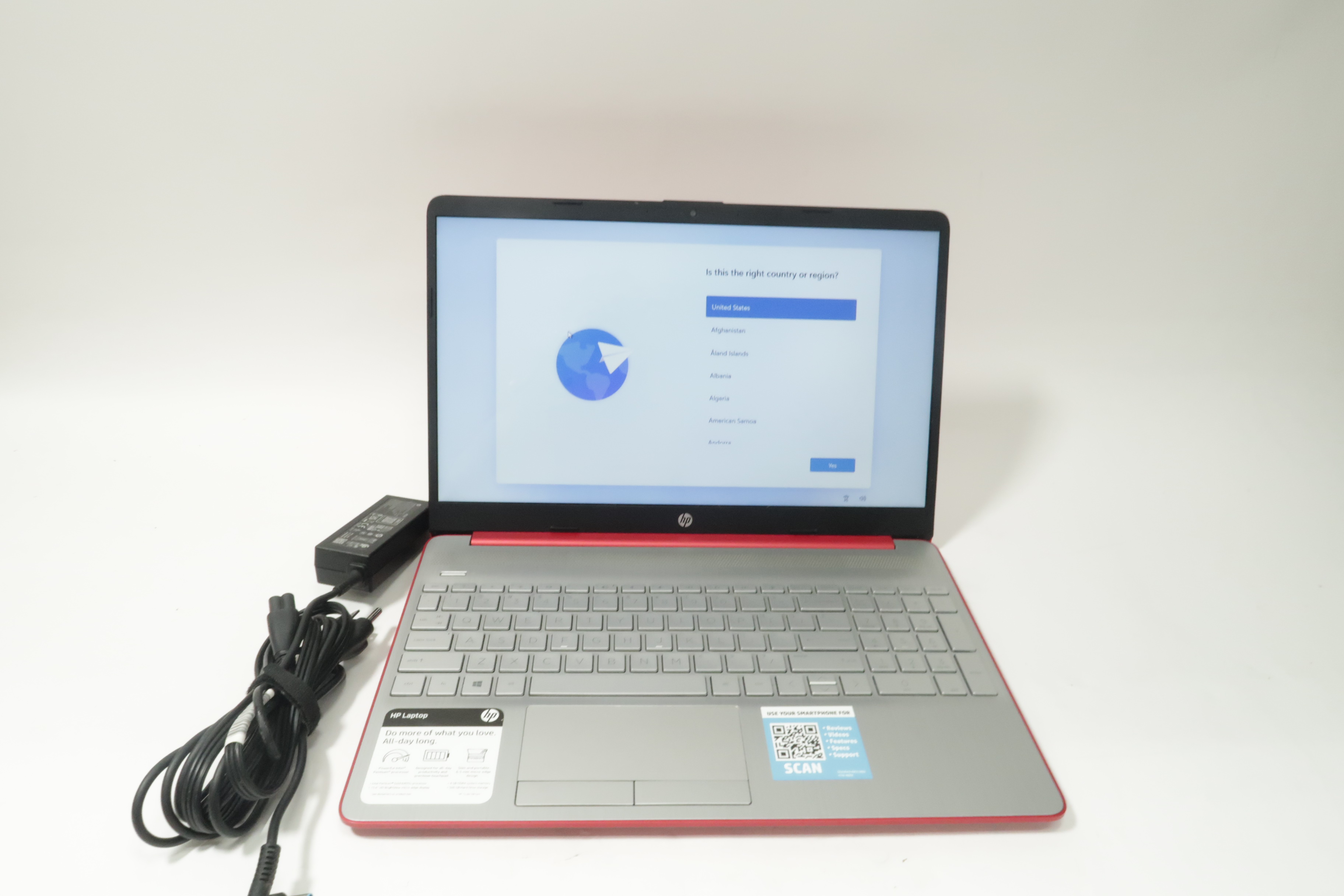 HP 15-dw1081wm Win 11 Pentium 6405U 2.4GHz 4GB RAM 500GB HDD 15.6"