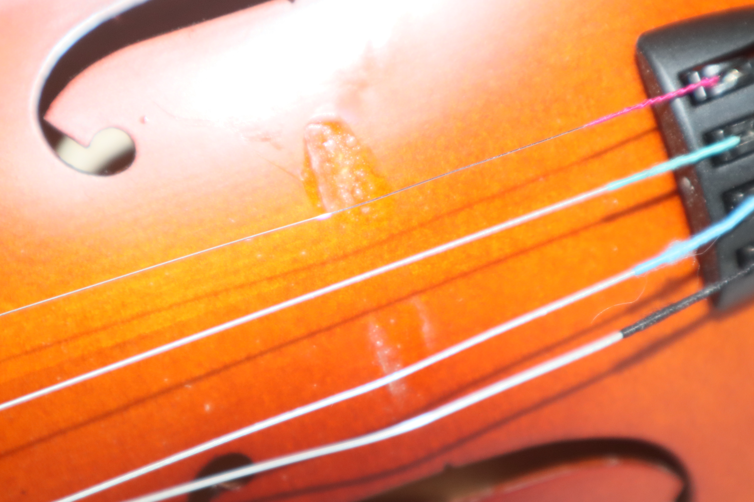 Mendini By Cecilio MV300 4/4 Satin Antique Student Violin 0483 & Bow & Case