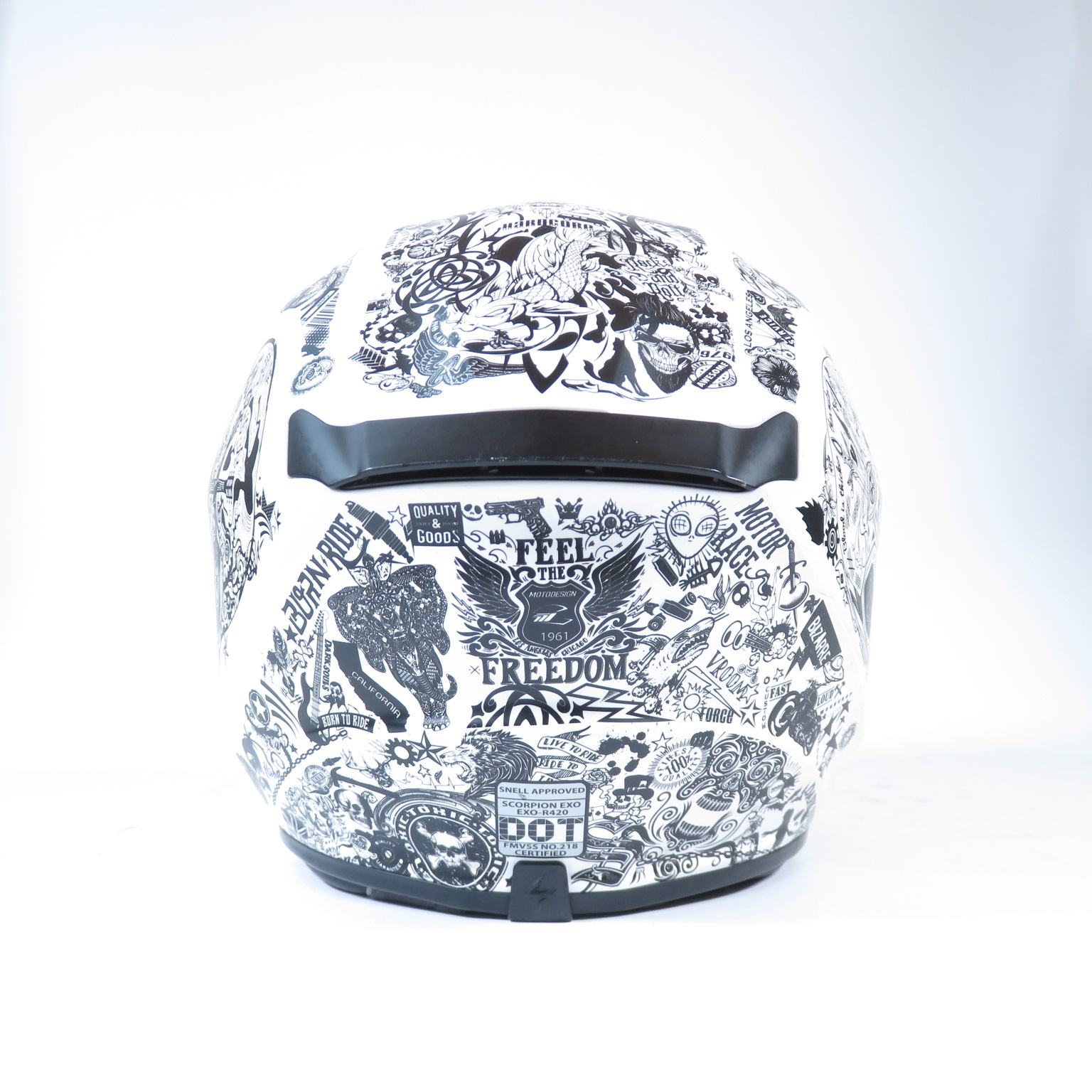 ScorpionEXO EXO-R420 Full Face Size XXL Polycarbonate Street Motorcycle ...