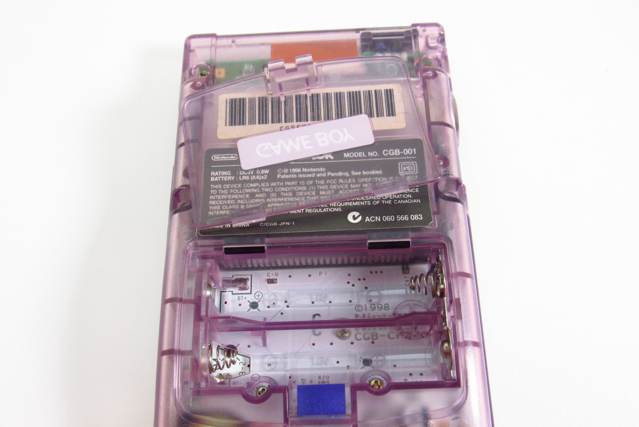 Nintendo Game Boy Color CGB-001 Portable Video Game Console - Atomic Purple