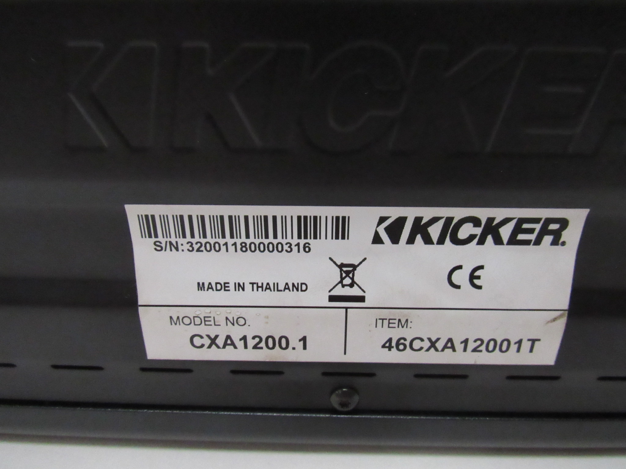 Kicker CXA1200.1 1200 Watt RMS Mono Class D Car Stereo Amplifier