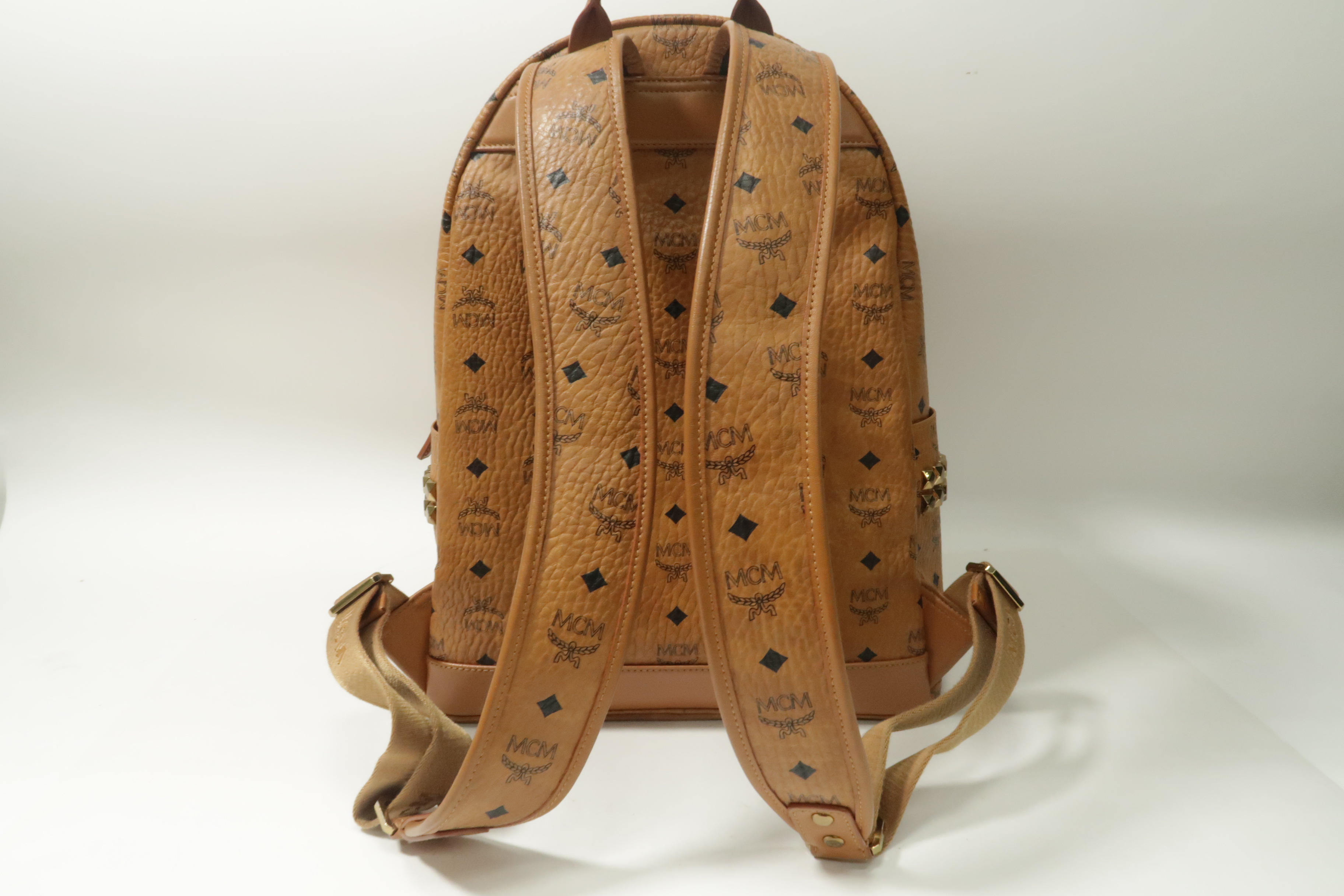 MCM Stark Side Stud Medium Backpack