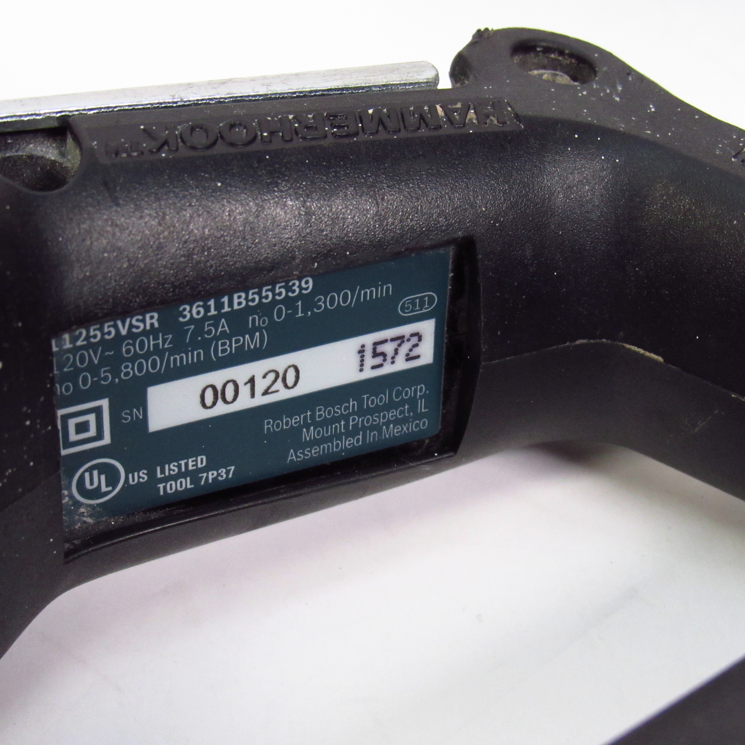 Bosch 11255VSR Bulldog Xtreme Corded 1'' SDS Plus Rotary Hammer