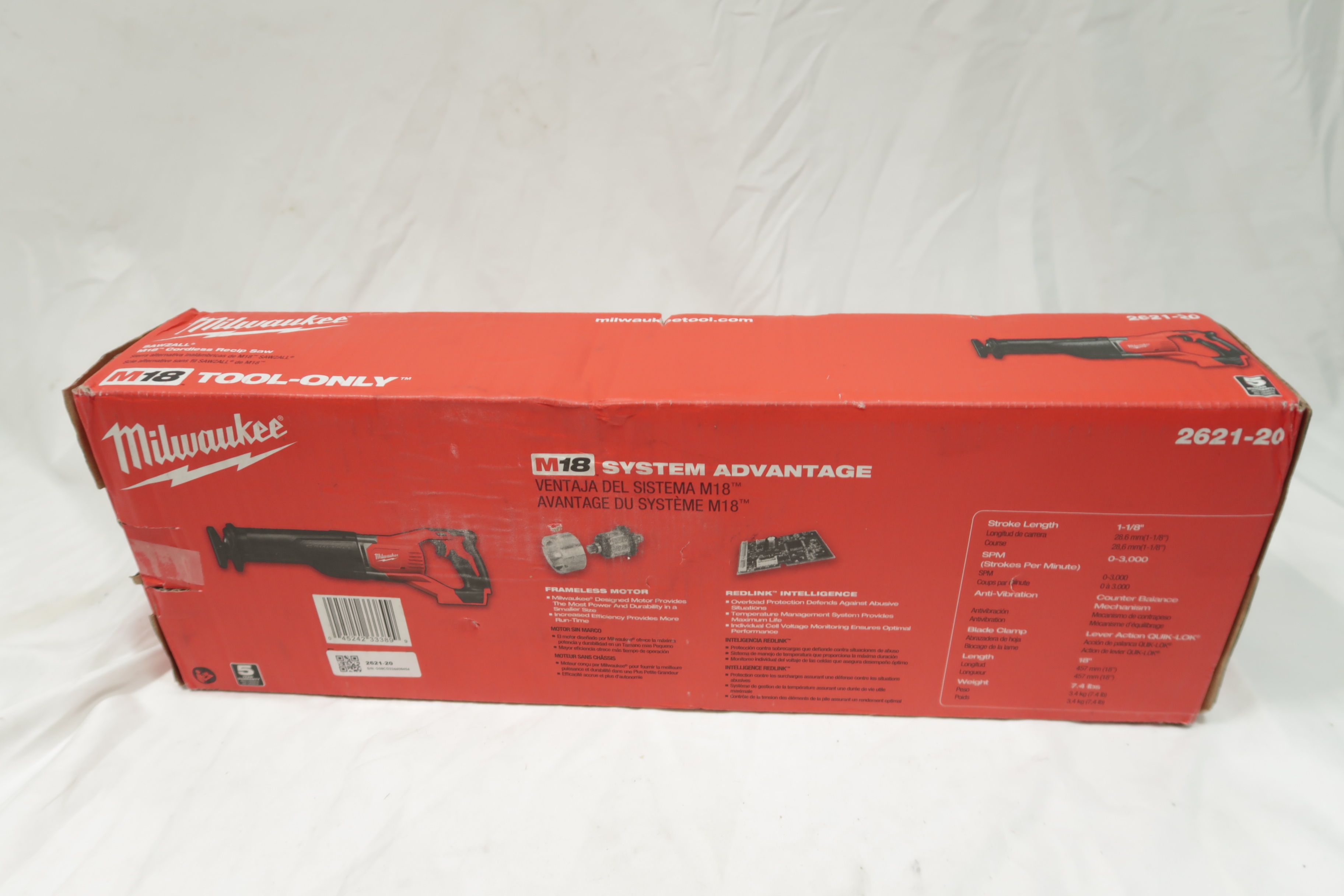 Milwaukee 2621-20 M18 18-Volt Lithium-Ion Cordless SAWZALL ...