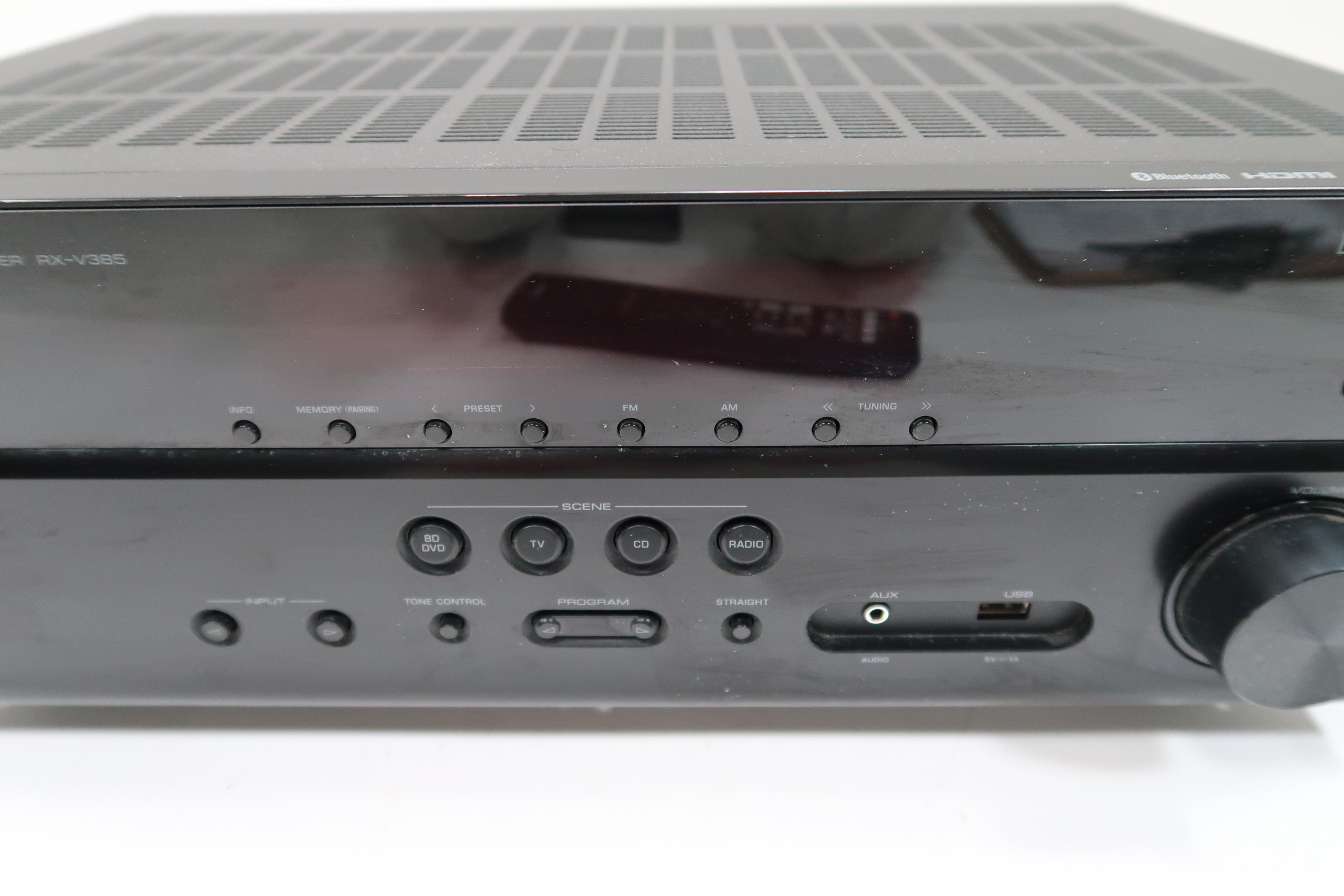 Yamaha RX-V385 5.1-Channel 4K Ultra HD Bluetooth AV Receiver 9037