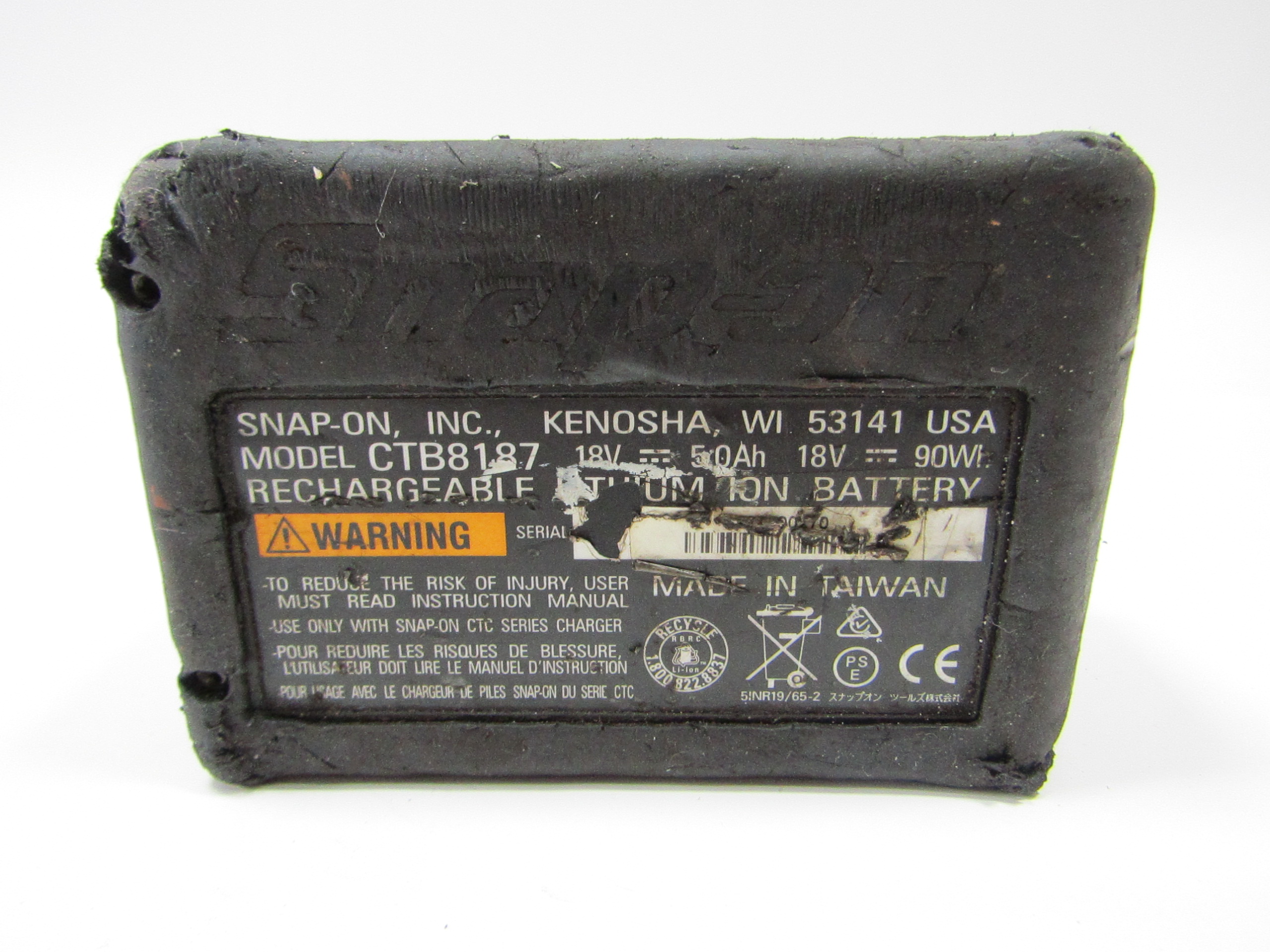 Snap-on Tools CT8850 18-Volt Lithium-Ion 1/2" Drive Cordless Impact ...