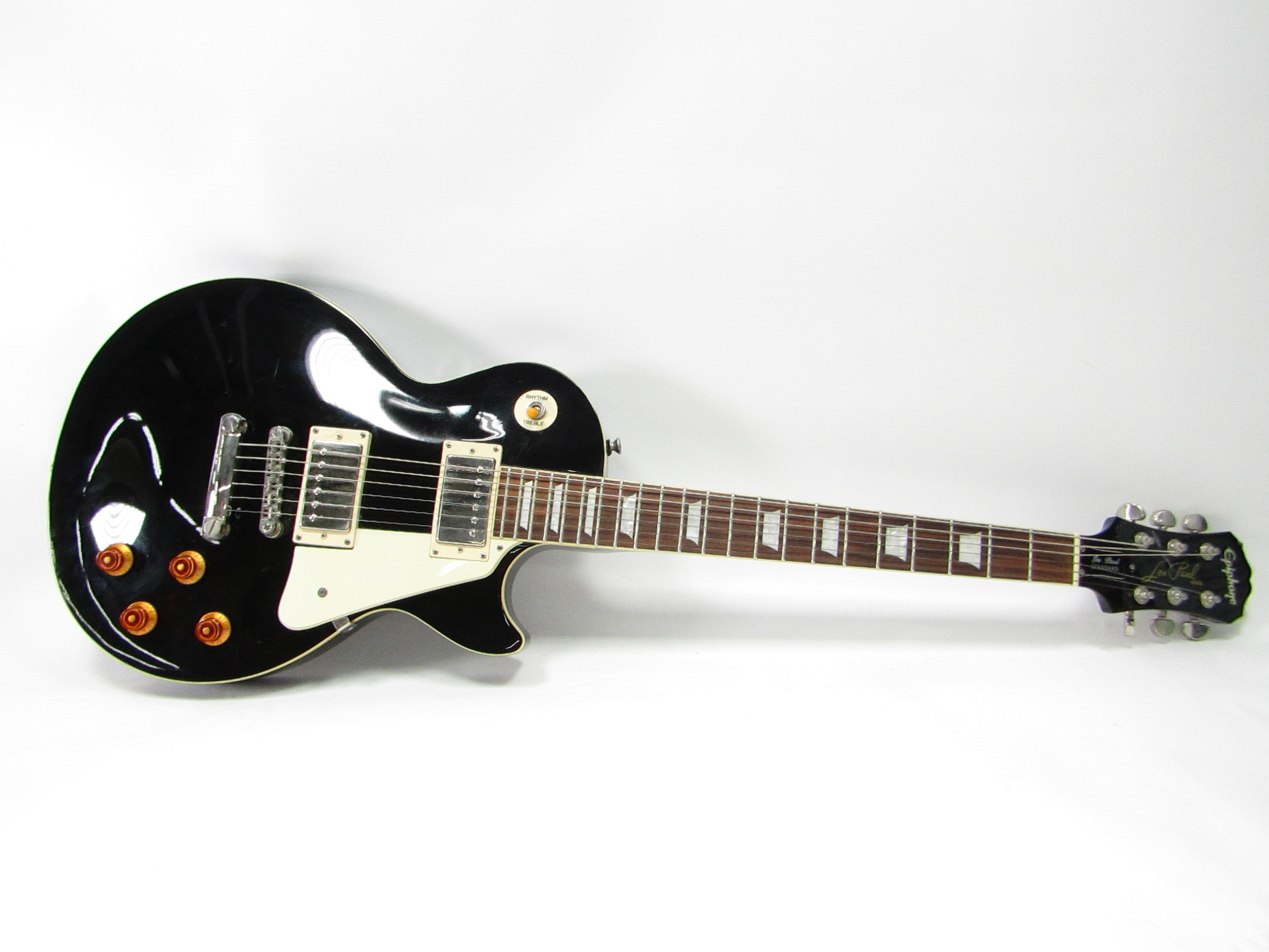 Epiphone Les Paul Model Standard Right Handed Six String Solid Black Guitar