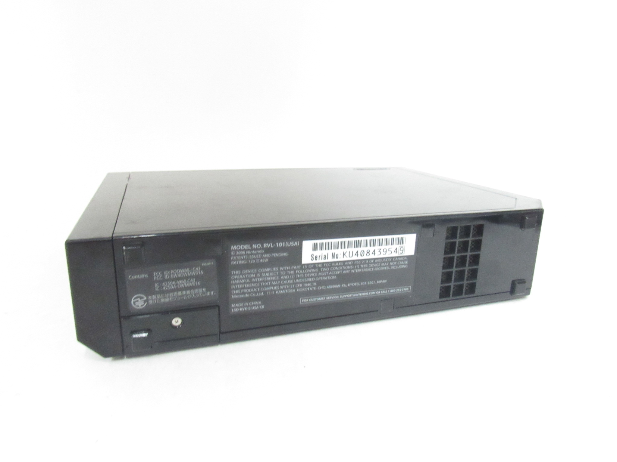 Nintendo Wii RVL-101 512MB White Body Home Video Gaming Console 1129