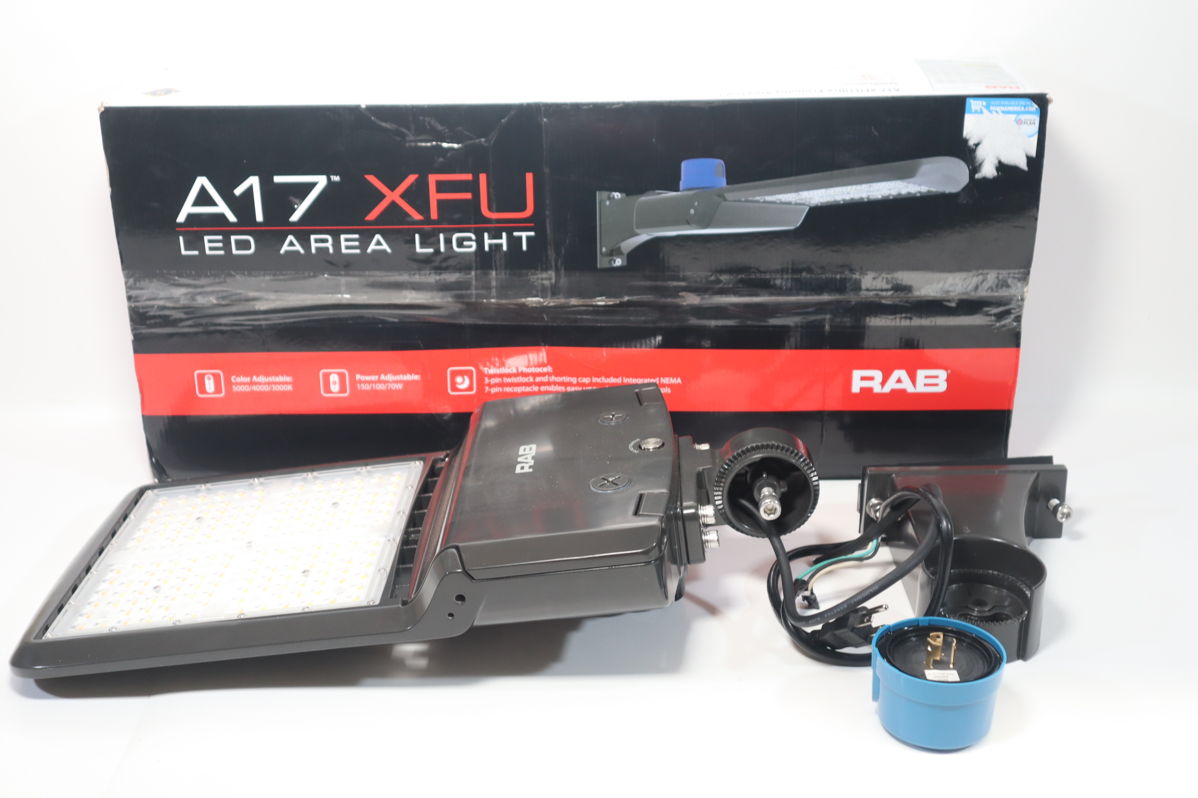 RAB A17XFU150 150W Color Adjustable 3000K/4000K/5000K Area Light 3872