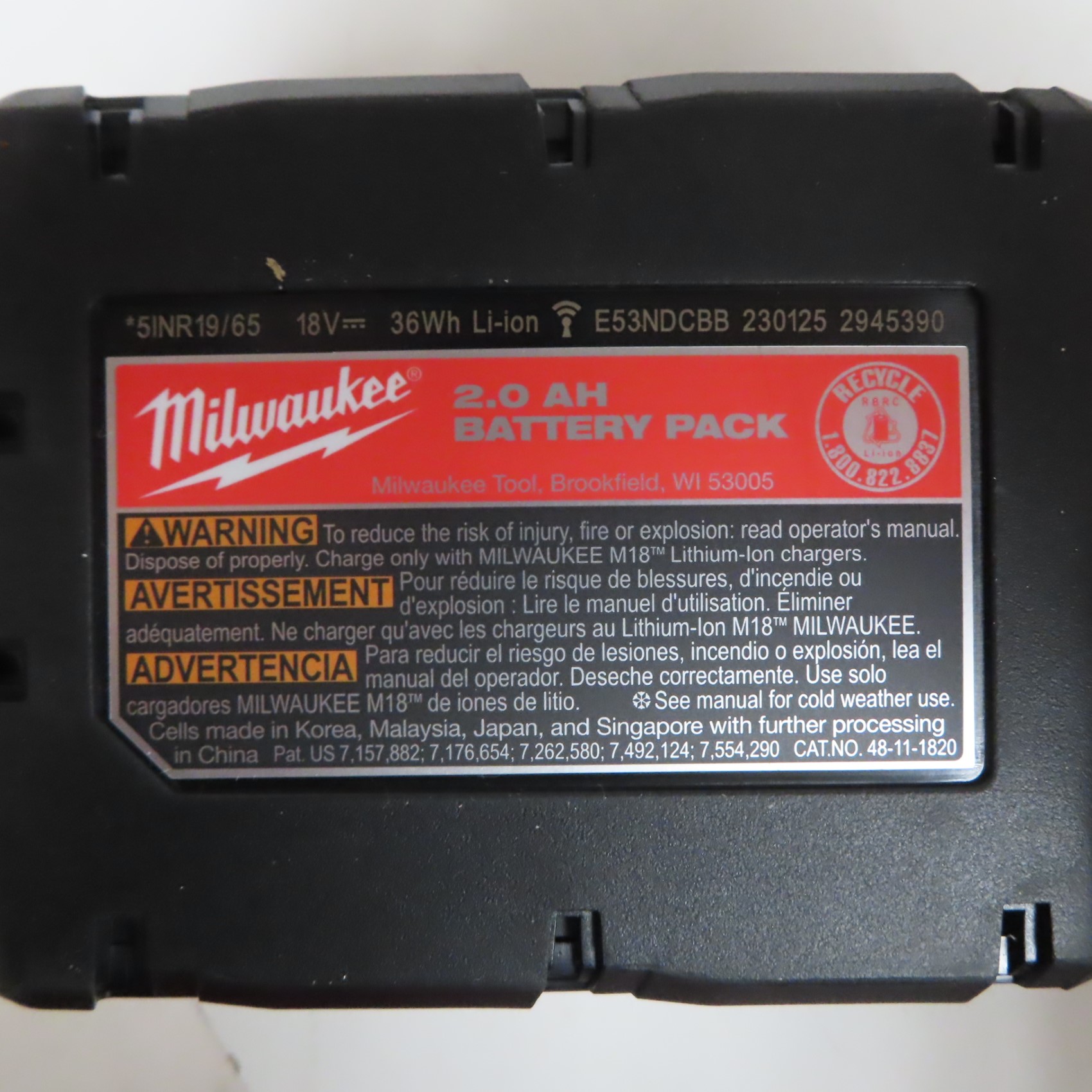 Milwaukee 2801-20/2850-20 M18 18V 2-Tool 1/2" Cordless Drill/1/4 ...