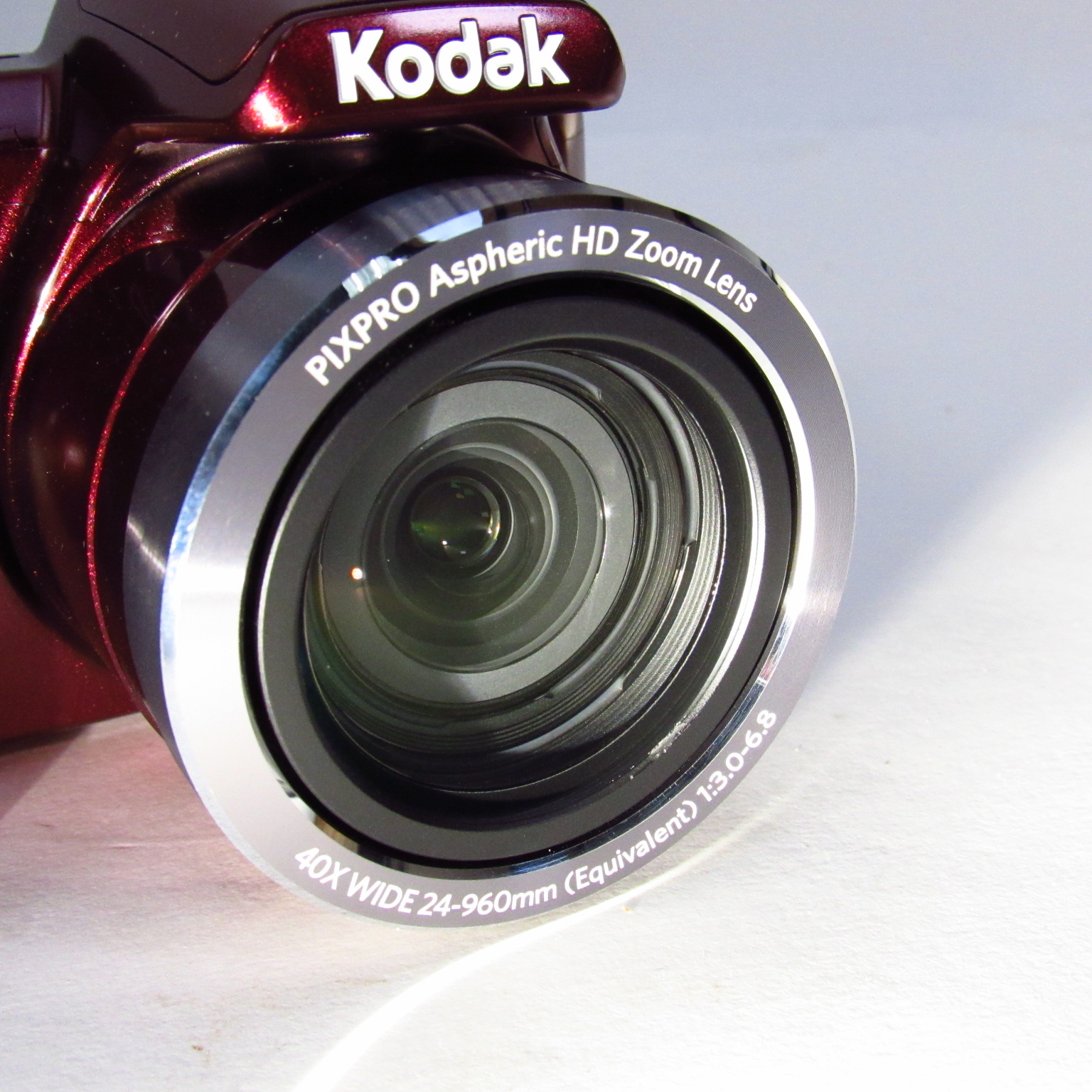 Kodak PIXPRO A401 16MP 40x Optical Zoom Digital Camera - Burgundy Red