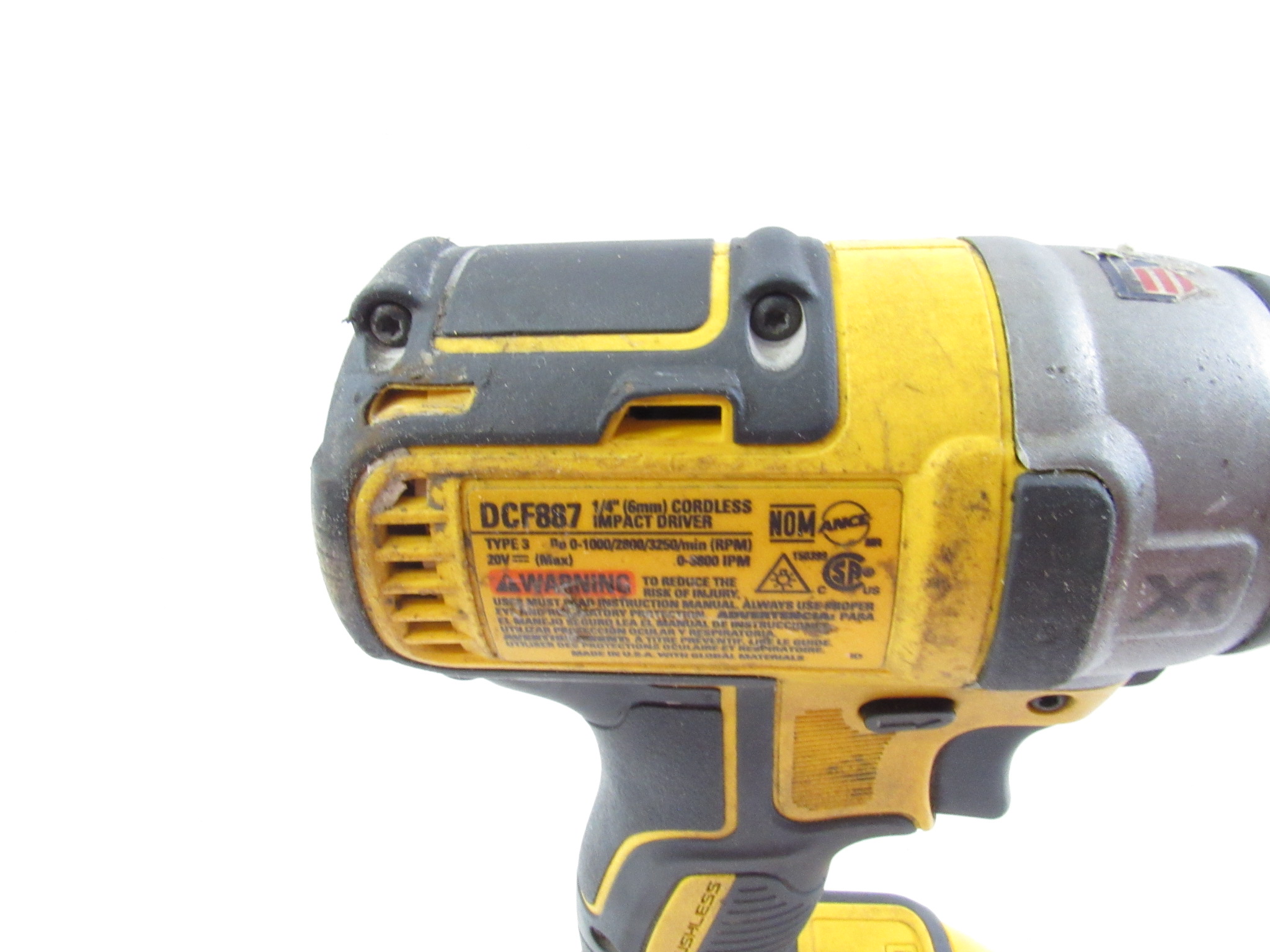 DEWALT DCF887 20-Volt MAX XR Cordless Brushless 3-Speed 1/4 in. Impact Driver