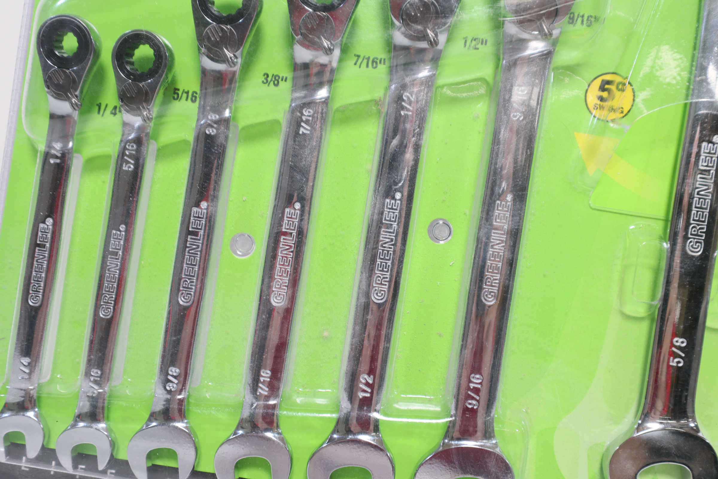 Greenlee 0354-01 7-Piece Combination Ratcheting Wrench Set