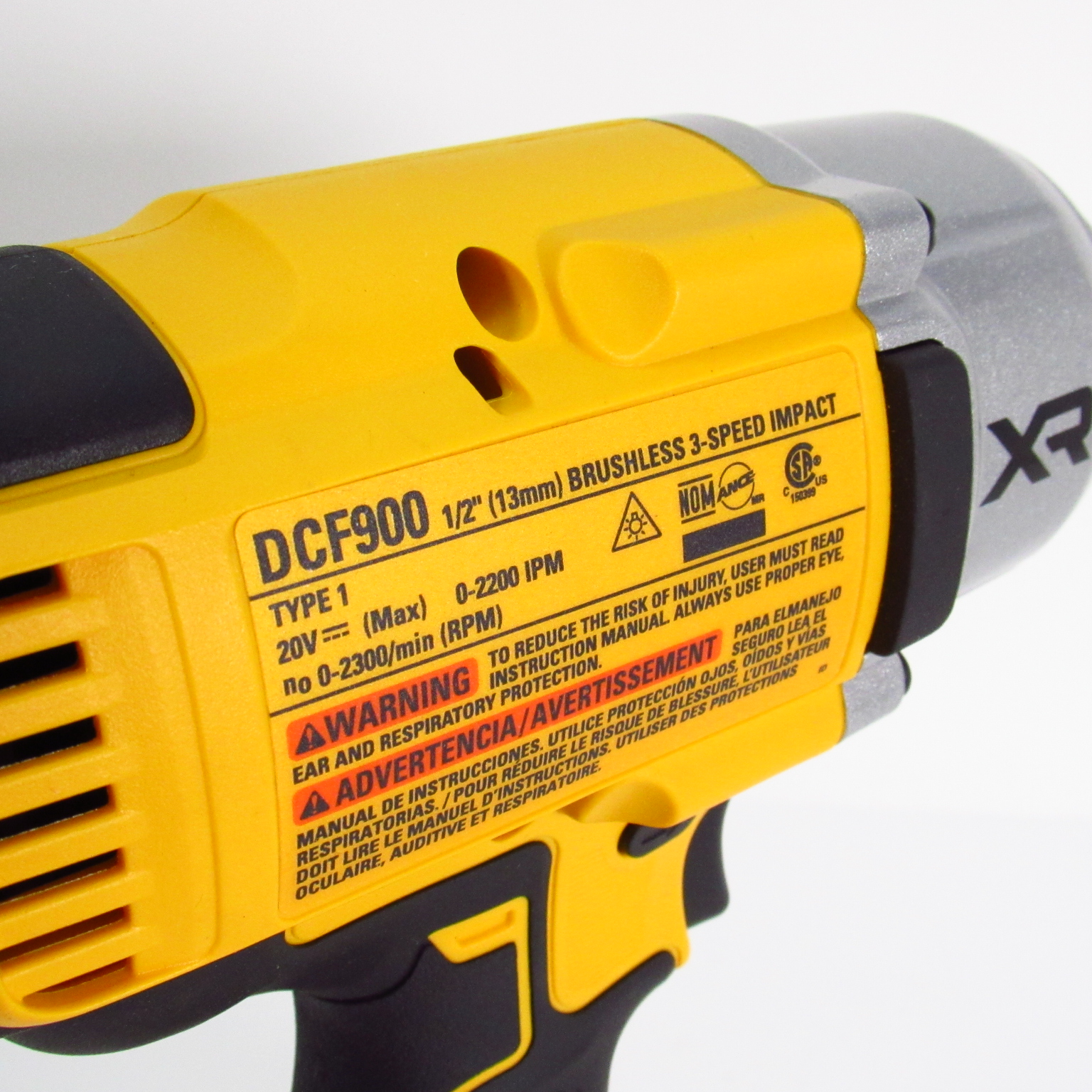 DeWalt DCF900 20V Lithium-ion 1/2'' Drive Brushless 3-Speed Impact Wrench