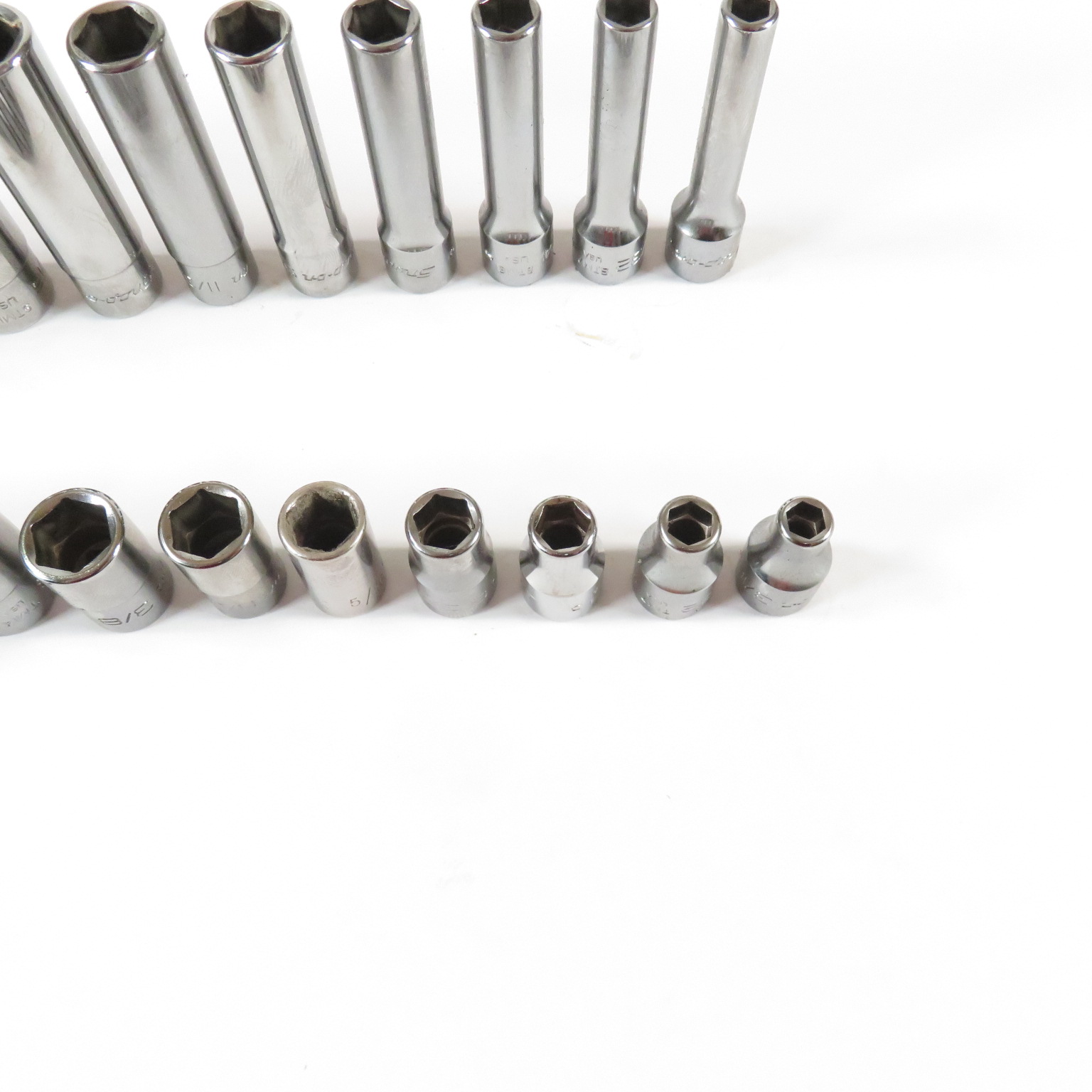 Snap-on Tools 120STTM 20pc 1/4" Dr. 6pt SAE Flank Drive Shallow/ Deep ...