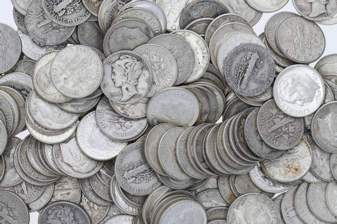 Multiple Years Silver Roosevelt and Mercury Dimes Set of 299 United ...