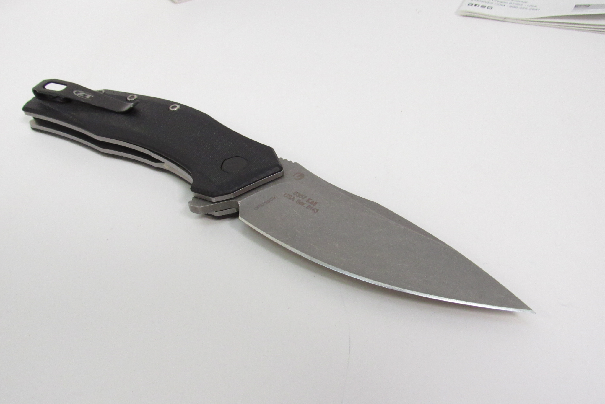Zero Tolerance 0357 G10 CPM-20CV SW Assisted Open Folding Knife - Black ...