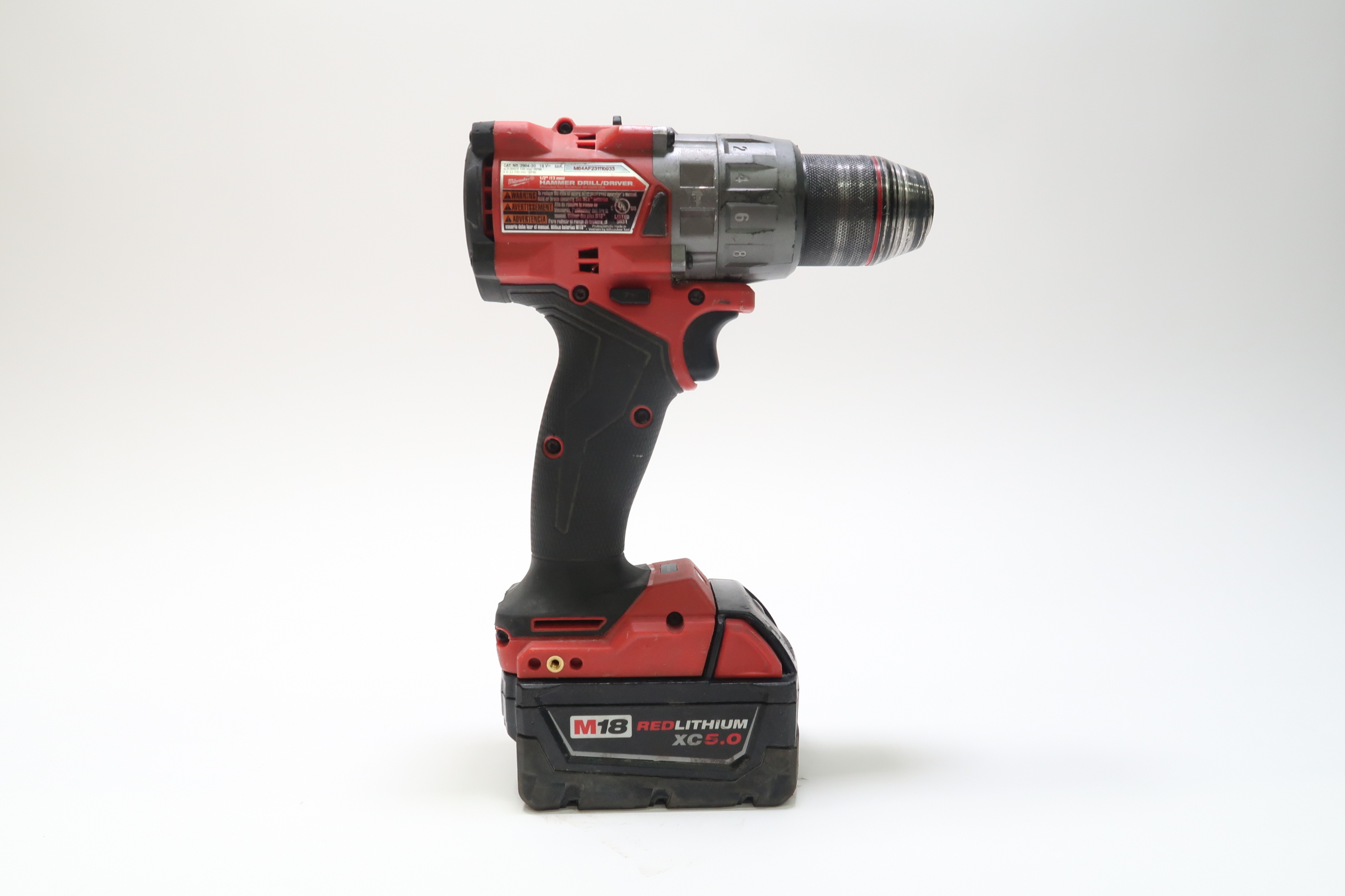 Milwaukee 2904-20 M18 FUEL Li-Ion Brushless Cordless 1/2" Hammer Drill ...