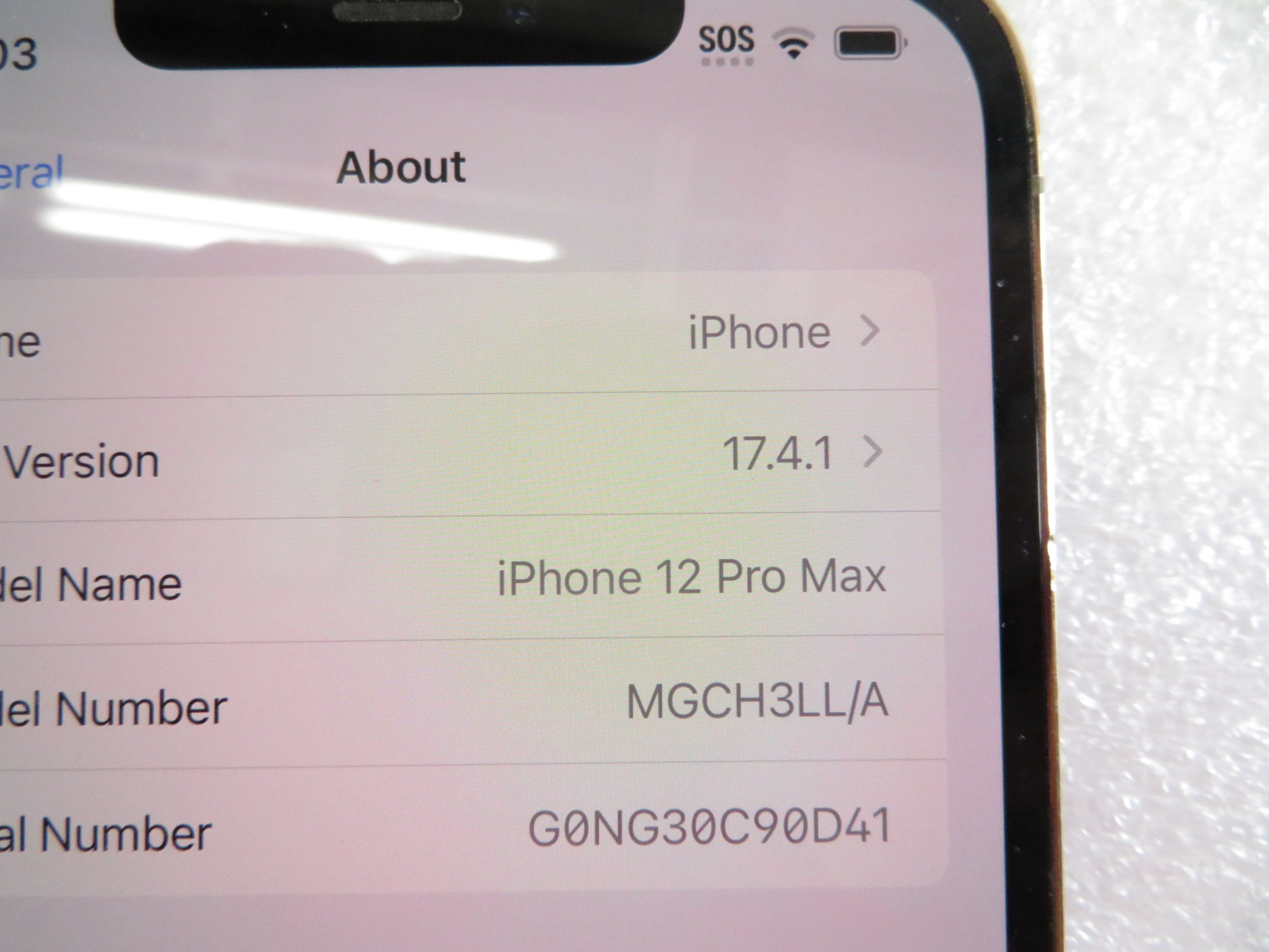 Apple iPhone 12 Pro Max MGCH3LL/A 6.7" Super Retina XDR 128GB Gold Spectrum