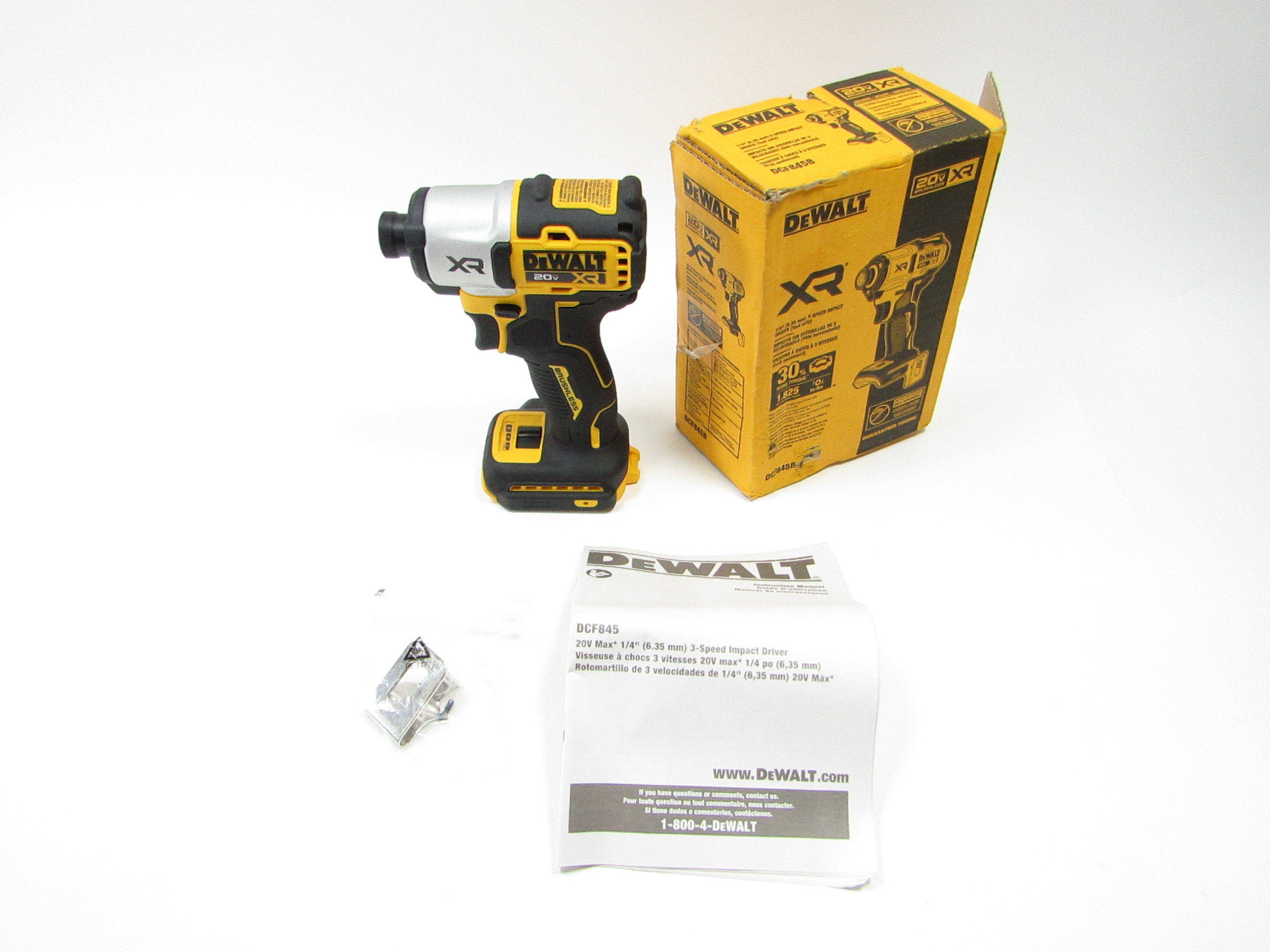 DeWALT DCF845B 20V MAX XR 1/4" 3-Speed Impact Driver