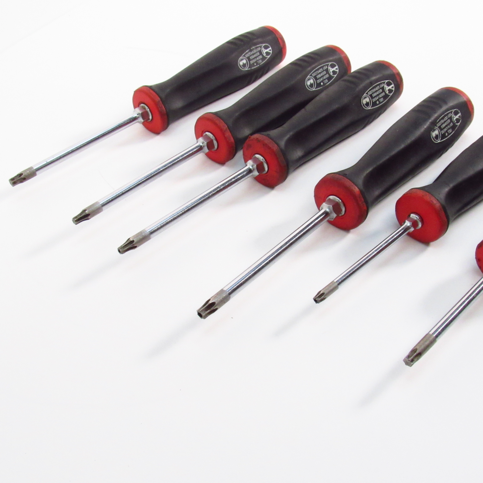 Snap-on Tools SGDTX/SGDTRX Series 6-Piece Torx Screwdriver Set - Red