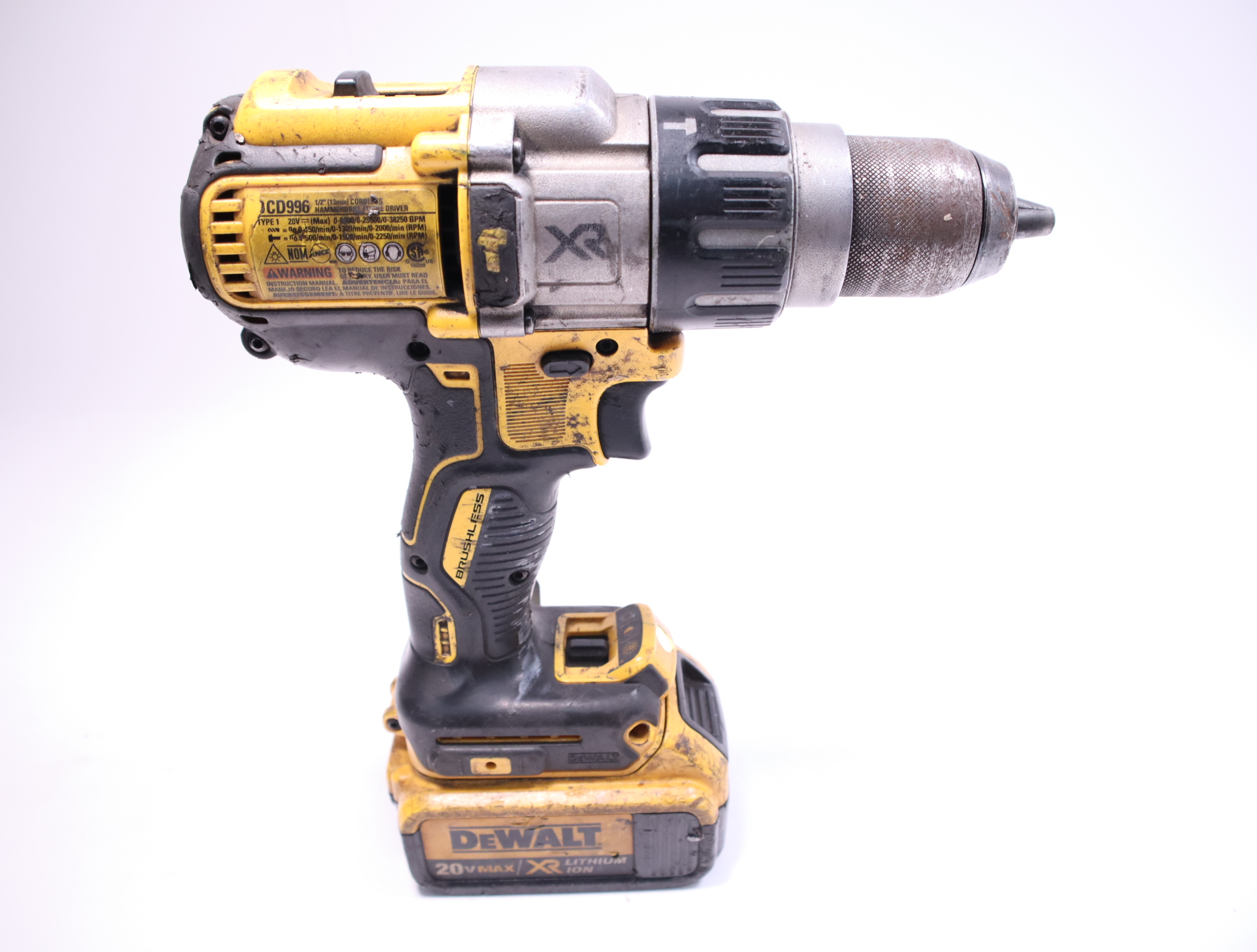 DeWalt DCD996 20V 1/2" Cordless Hammer Drill/Driver Kit