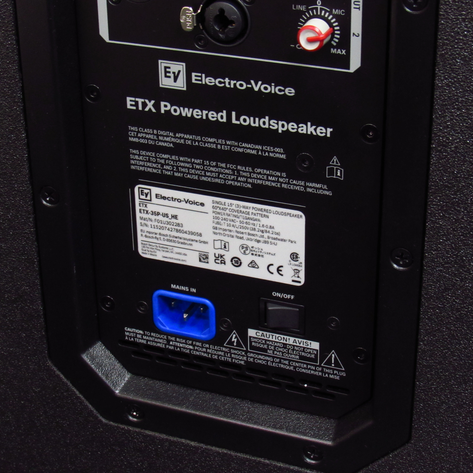 Electro-Voice ETX-35P-US_HE 2000W 15'' 3-Way Loudspeaker - Pick-Up Only ...