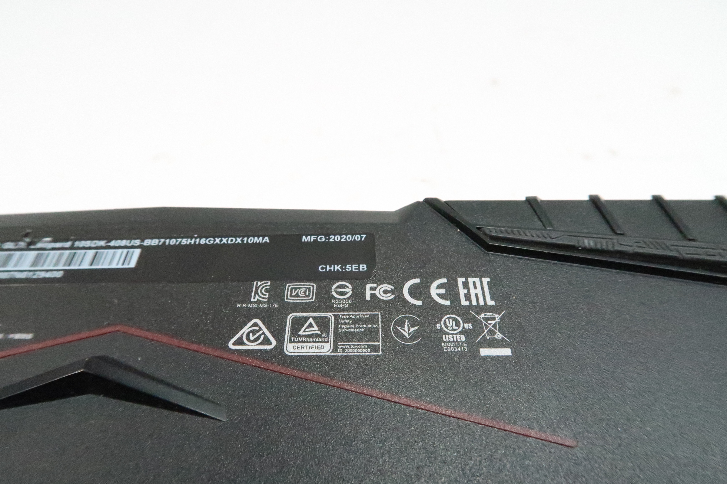 MSI GL75 Leopard 10SDK-408US Core i7-10750H RTX 1660 Ti 16GB RAM 512GB ...