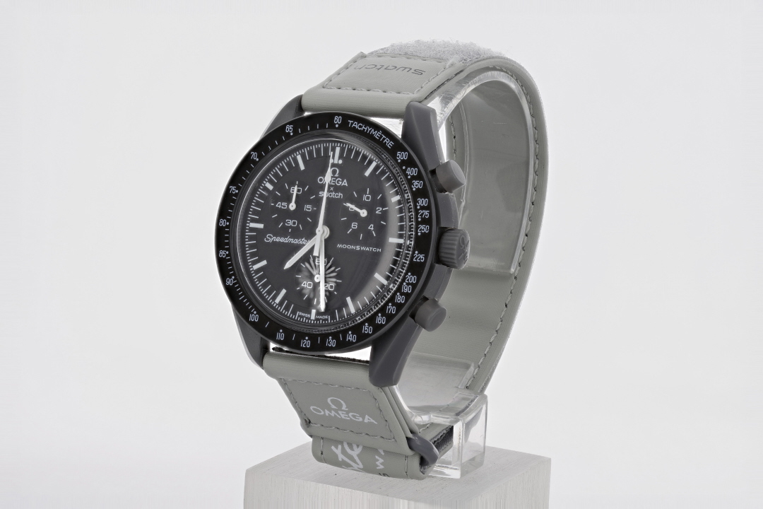 Swatch Bioceramic Moonswatch Mission to the Mercury Black Dial Men's ...