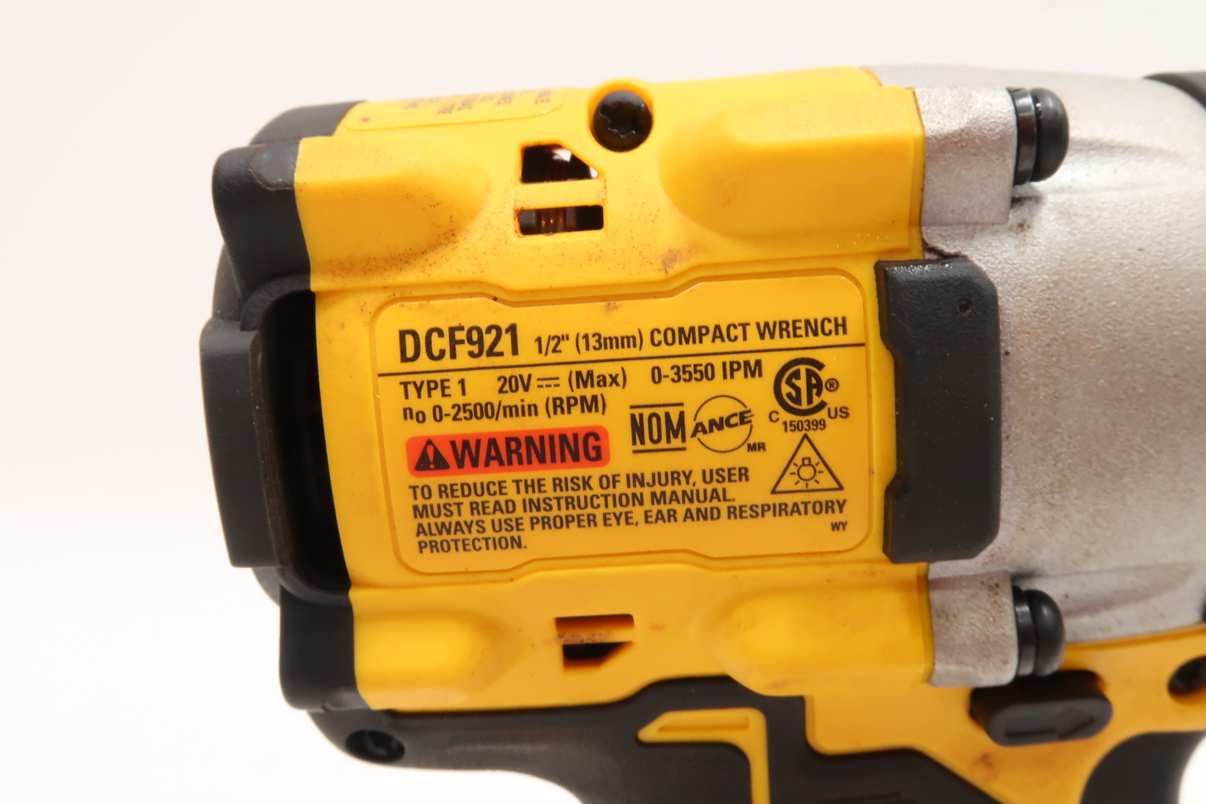 DeWalt DCF921 ATOMIC 20-Volt MAX Cordless Brushless 1/2 in. Impact Wrench