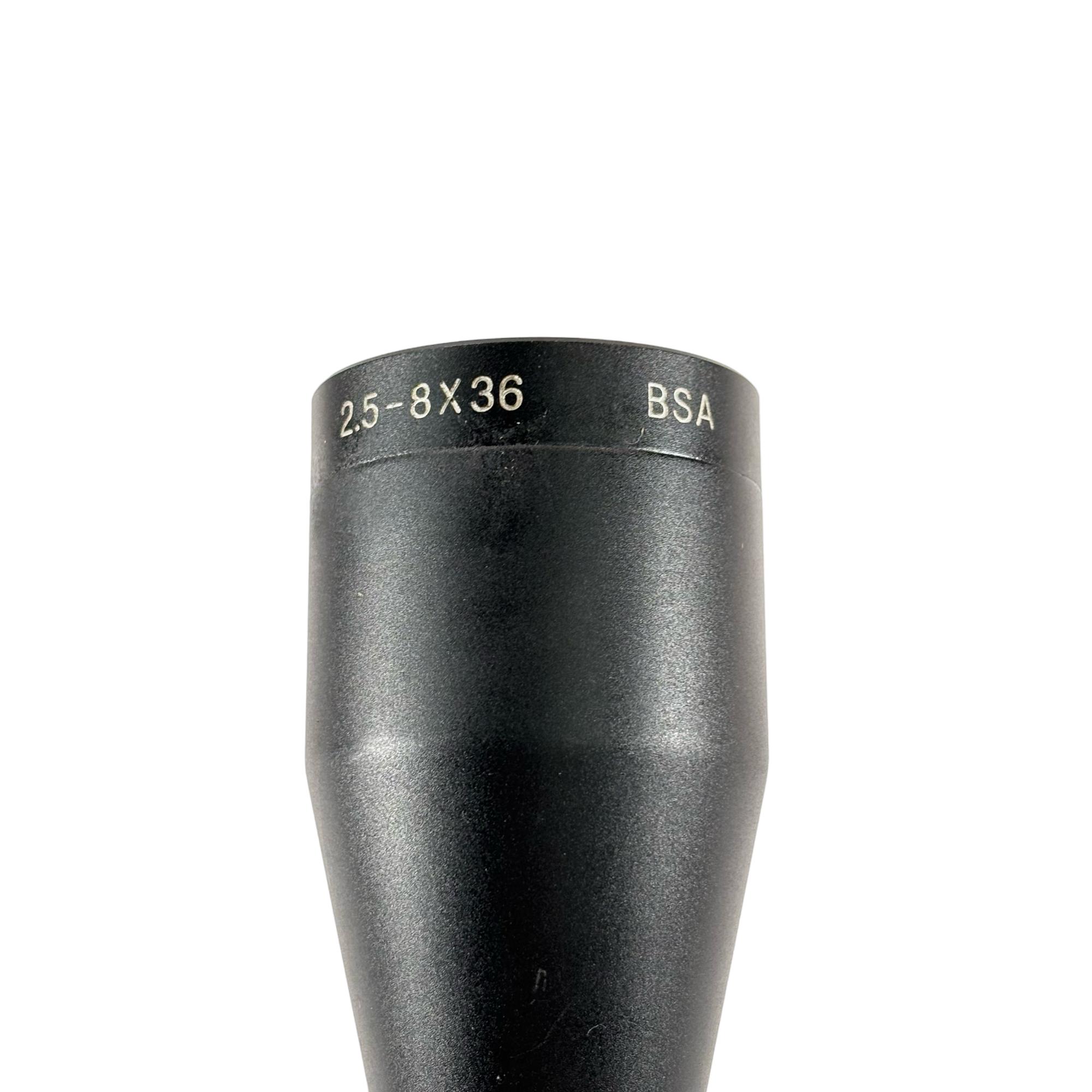 BSA Optics TW 2.5-8x36 Mil Dot Reticle Tactical Weapon Riflescope