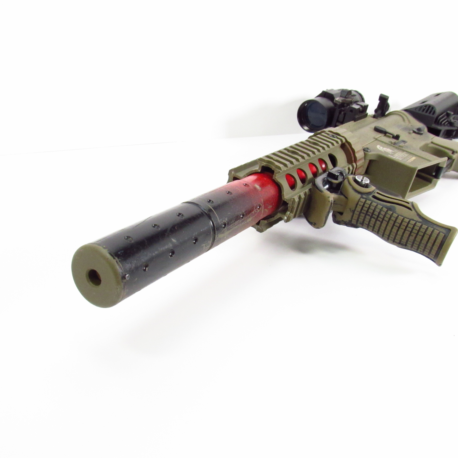 Lancer Tactical 6mm Cal BB Gun Green Airsoft Rifle - Local Pick-Up Only