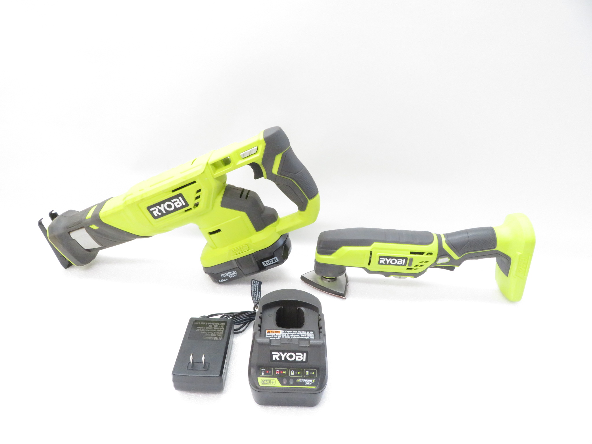 Ryobi P519VN ONE 18V Reciprocating Saw P343 18V One Oscillating Multi Tool