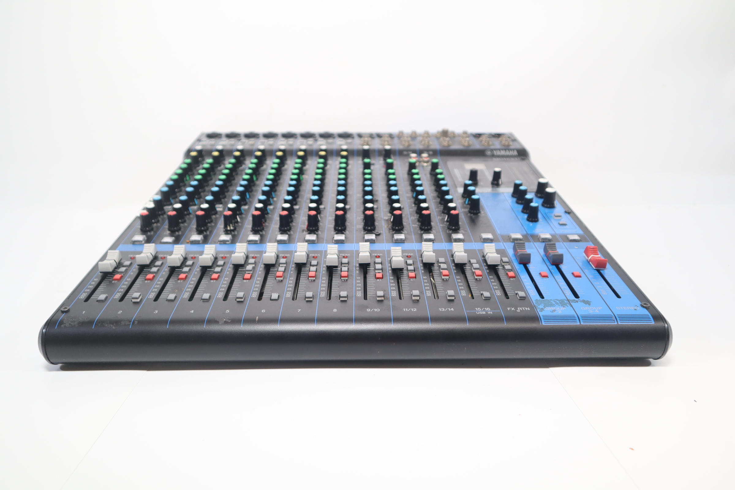 Yamaha Mixing Console MG16XU Black & Blue 16-Input 6-Bus Mixer 1461 ...