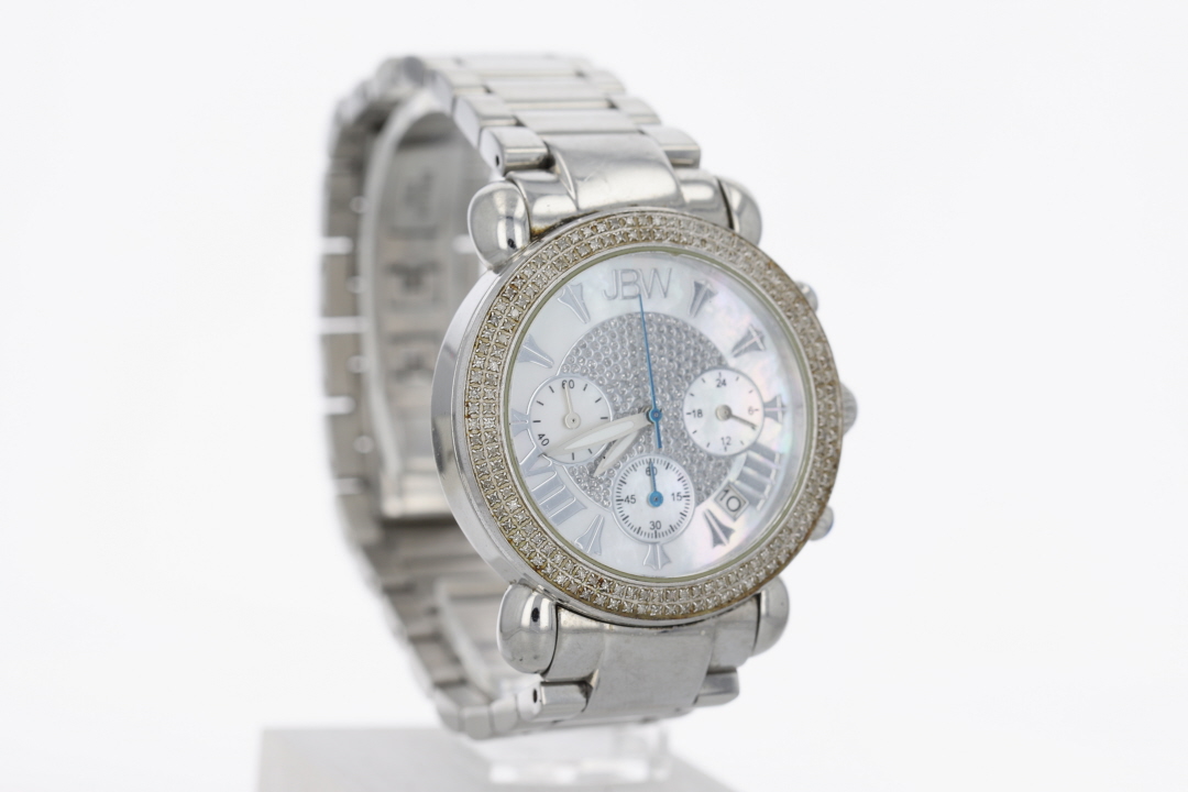 JBW Victory Diamond Accent Mother-of-Pearl Dial Stainless Steel Women's ...
