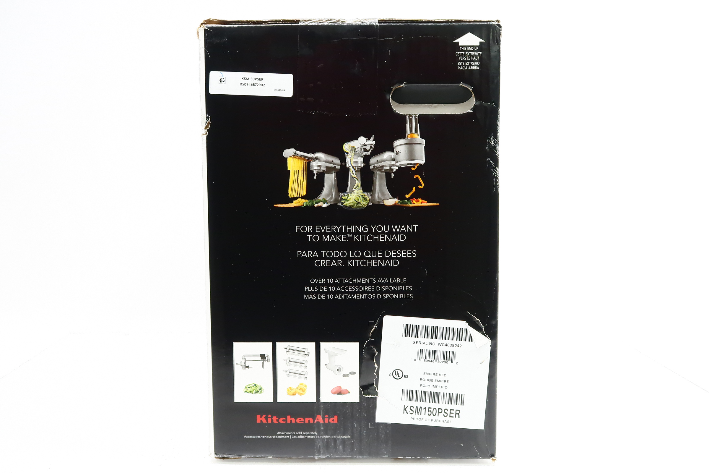 KitchenAid Artisan KSM150PSER 10-Speed Empire Red 5-Quart Tilt-Head ...