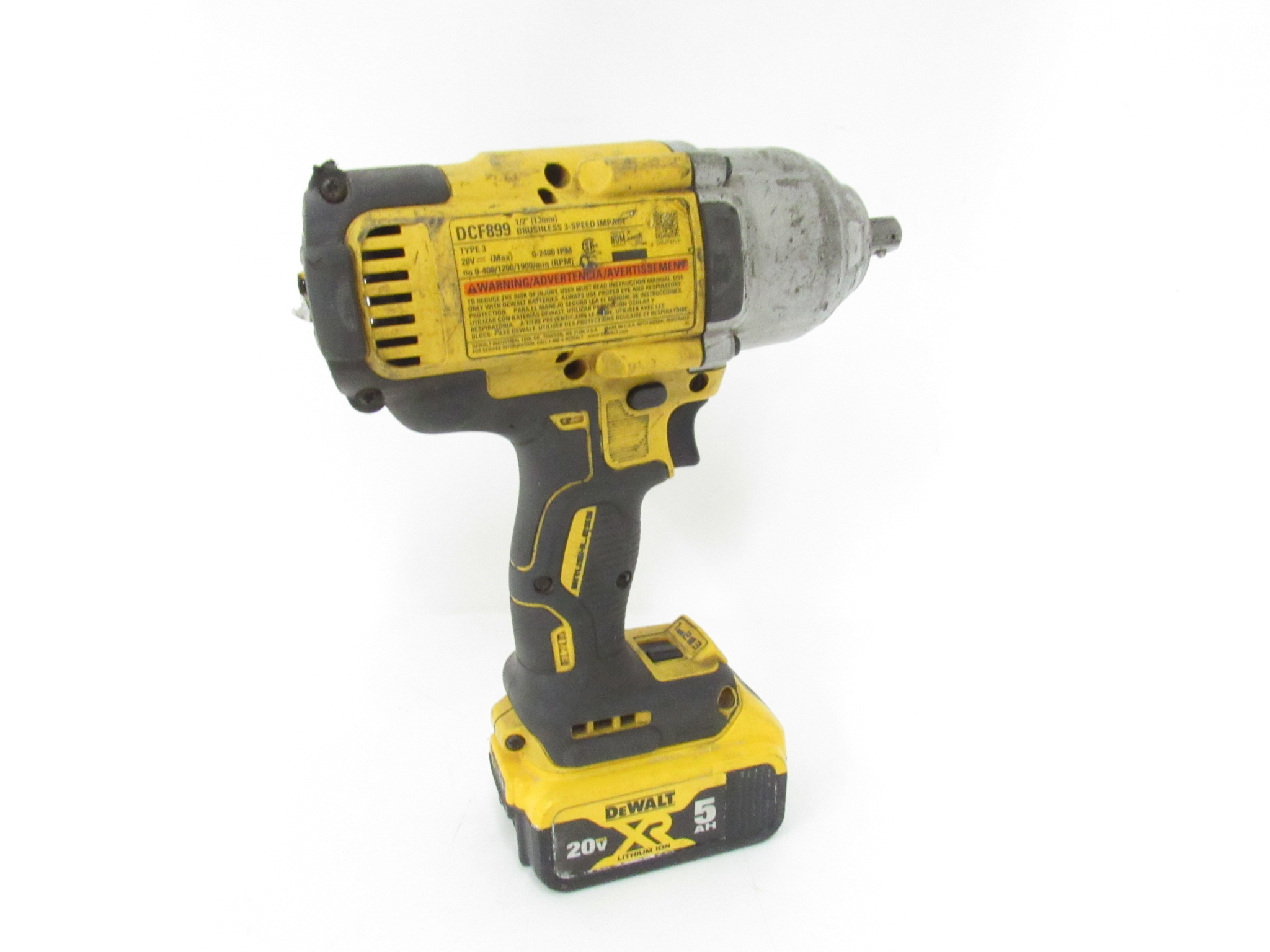 DeWalt DCF899 20V MAX XR Cordless Brushless 1/2" High Torque Impact Wrench