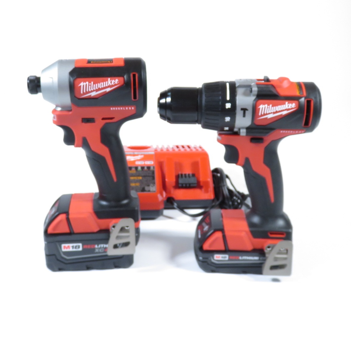 Milwaukee 2893-22CX M18 18V Brushless Cordless Hammer Drill/Impact ...