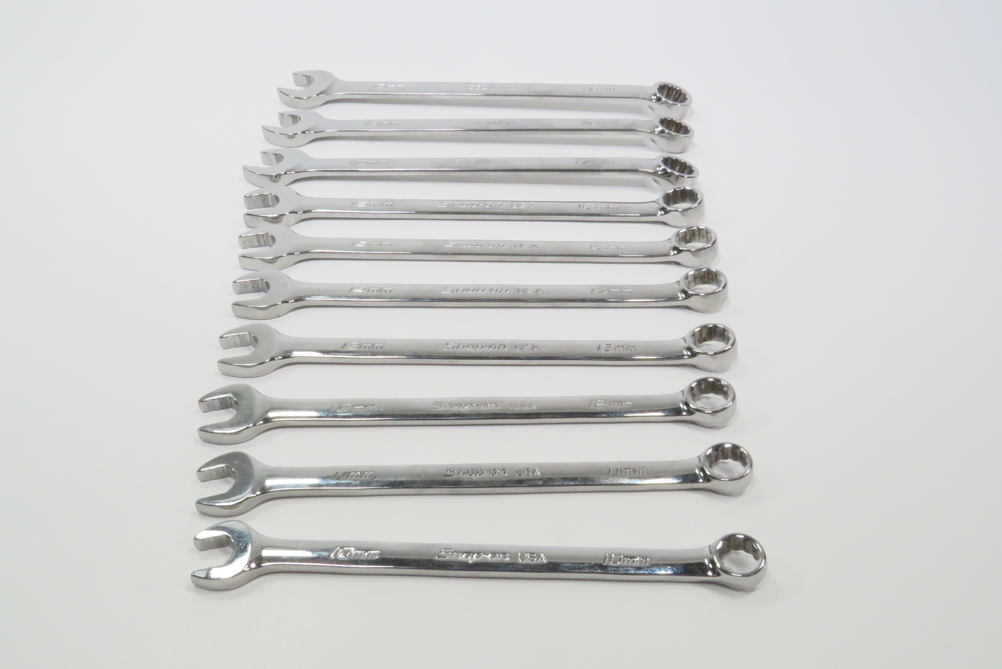 Snap-on Tools SOEXM710 10-Pc 12-Point Metric Flank Drive Plus Combination Wrench