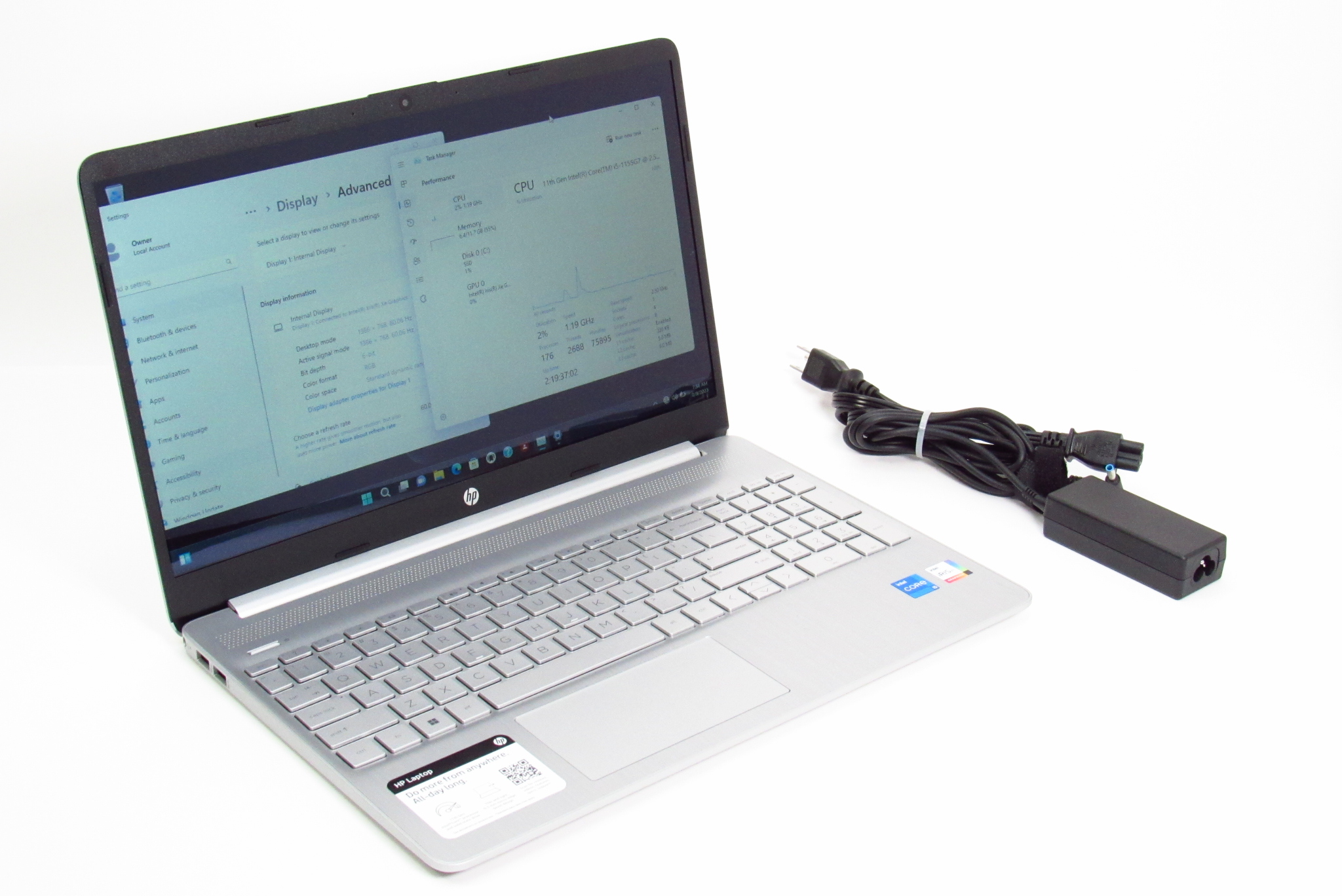 HP Laptop 15-dy4013dx Intel Core i5 2.5GHz 12GB RAM 256GB SSD 15.6'' Touch